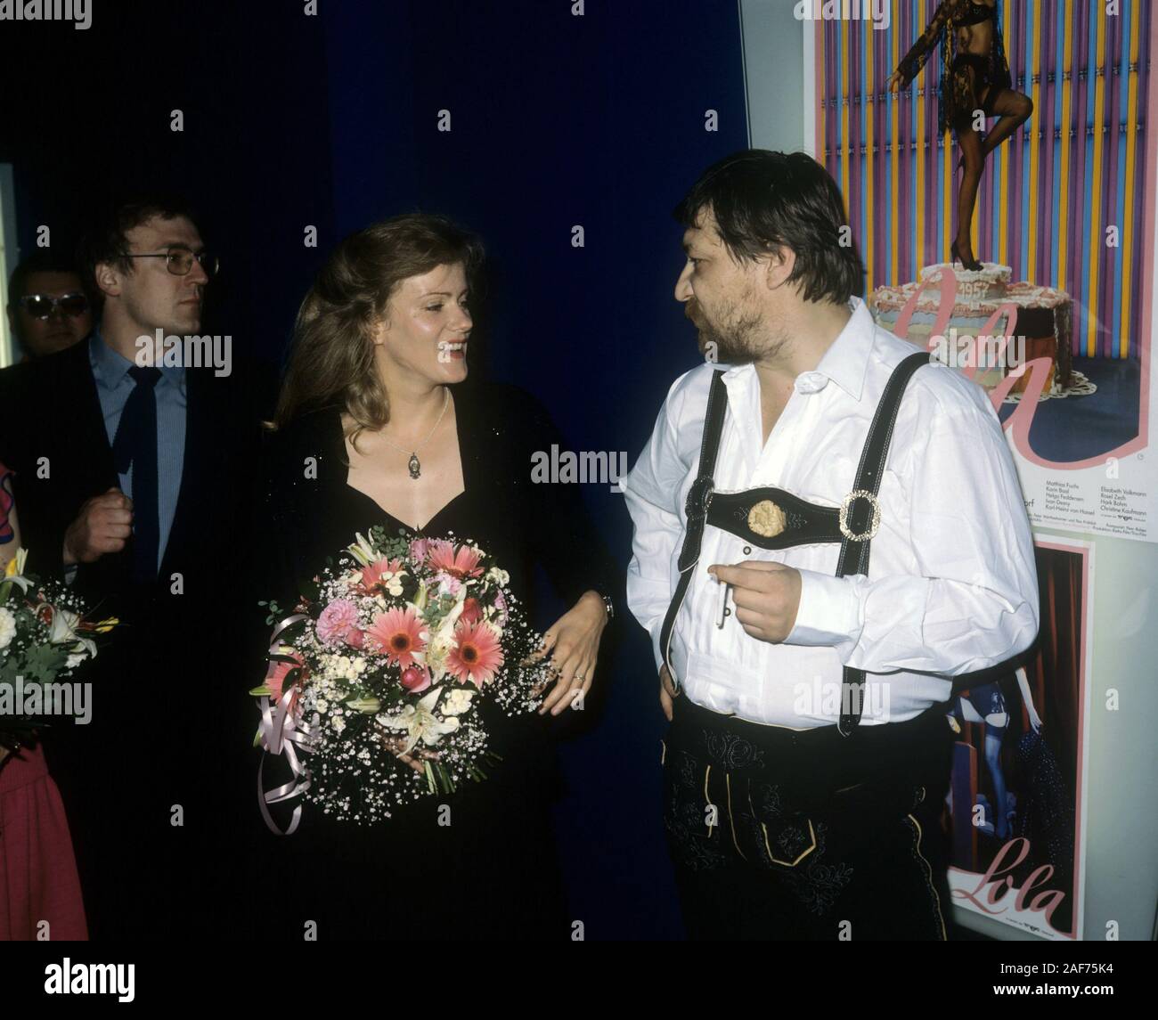 Leading actress Barbara Sukowa and director Rainer Werner Fassbinder at ...