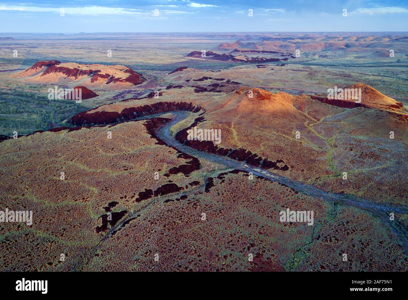 Aerial view of the, Millstream Chichester National Park, Western ...
