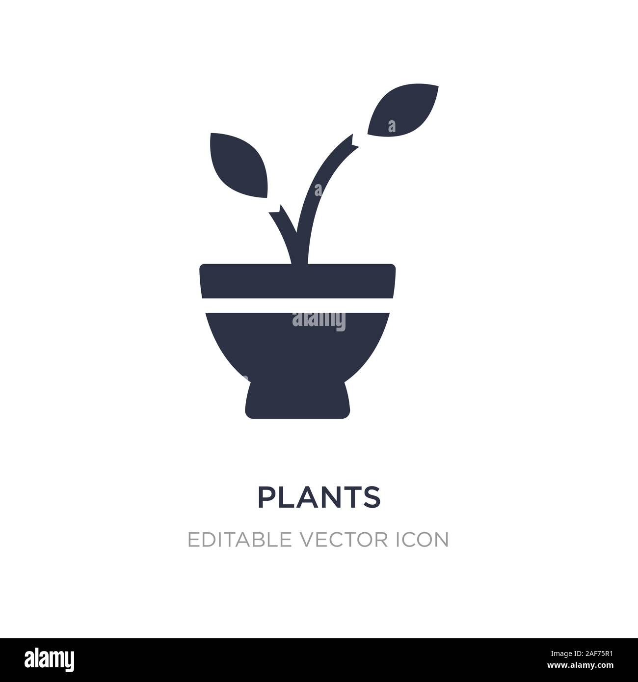 plants icon on white background. Simple element illustration from ...