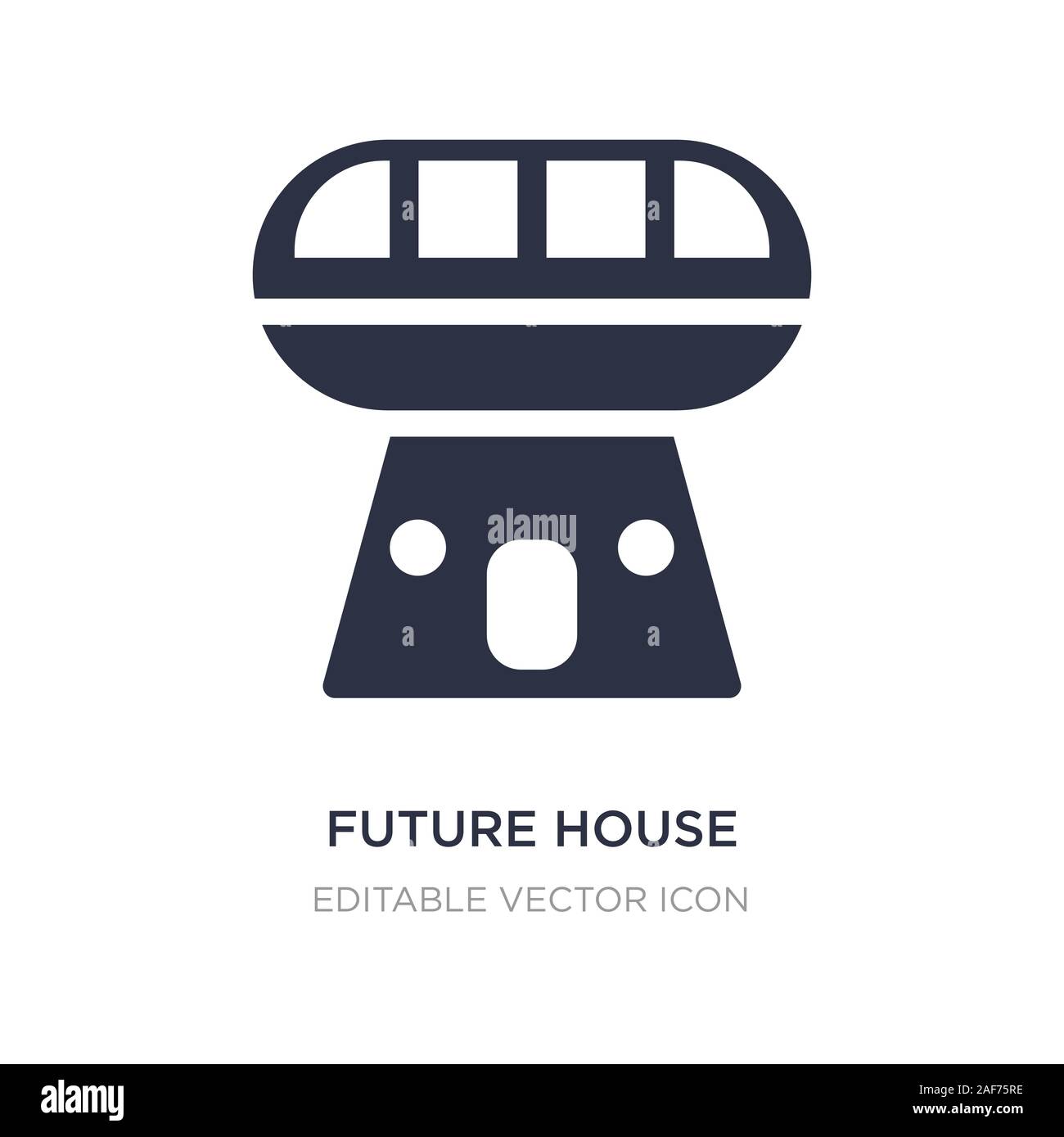 future house icon on white background. Simple element illustration from ...