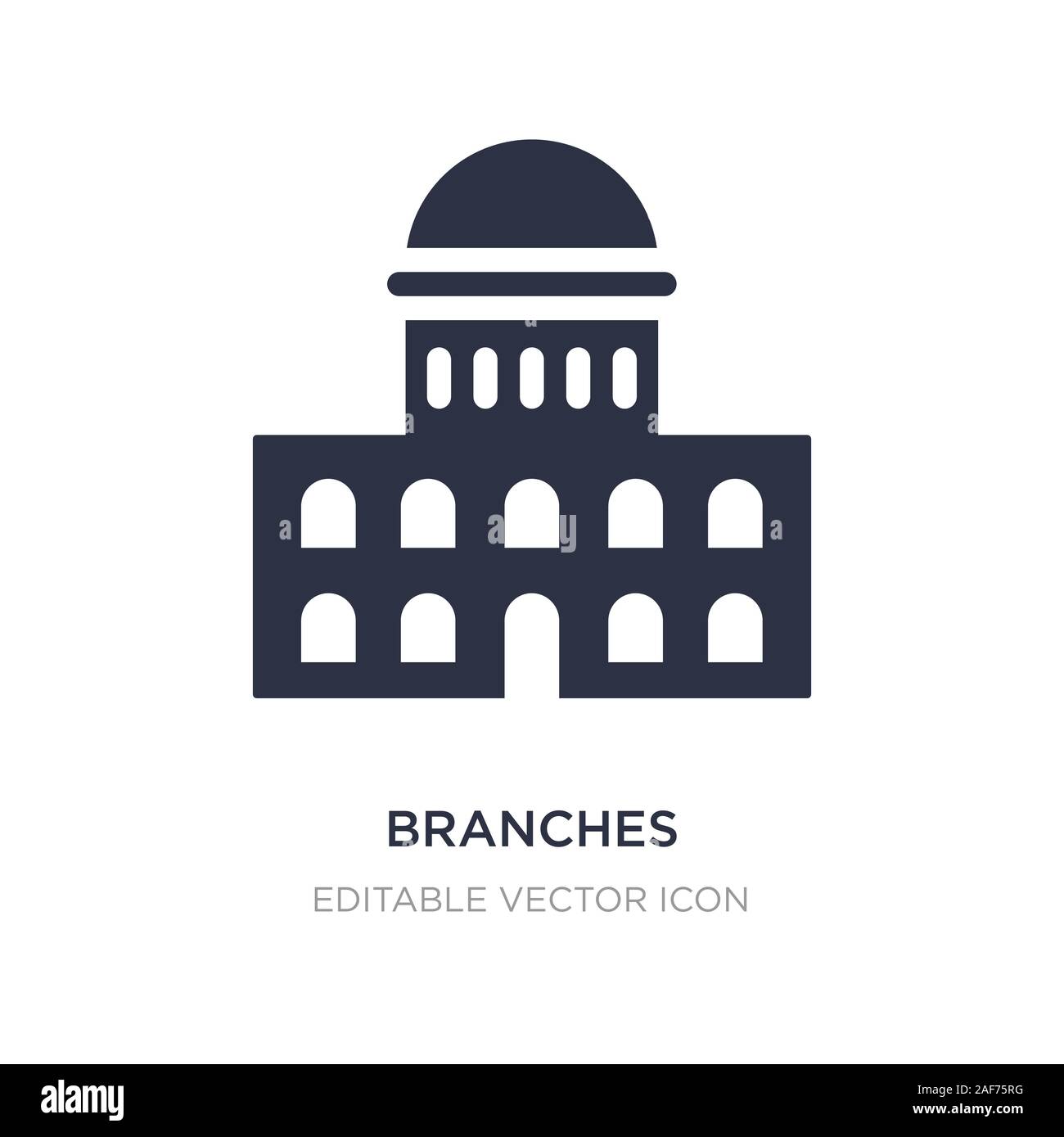 branches icon on white background. Simple element illustration from ...