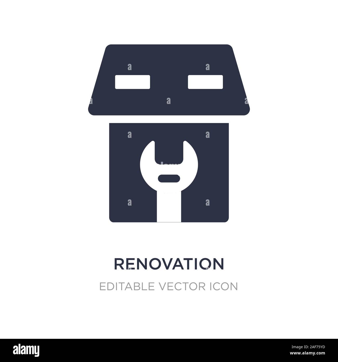 renovation icon on white background. Simple element illustration from ...