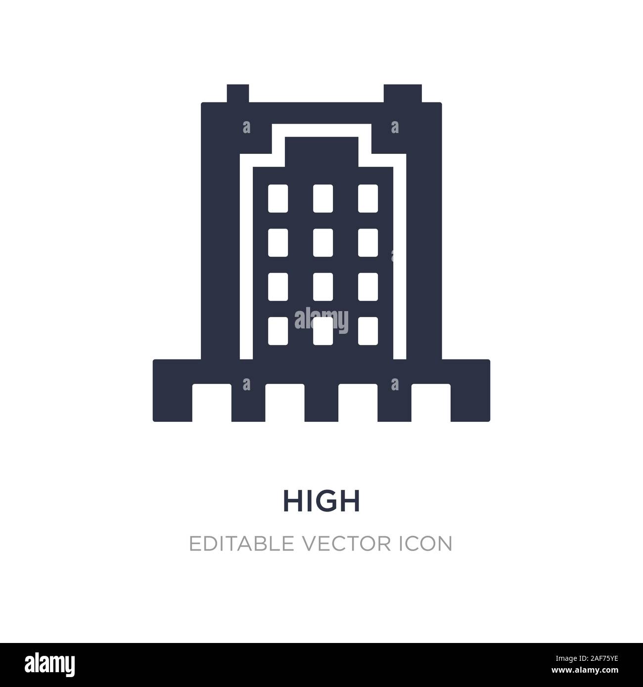 high icon on white background. Simple element illustration from ...