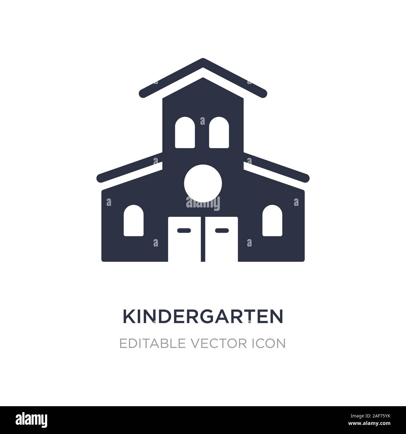 kindergarten icon on white background. Simple element illustration from ...