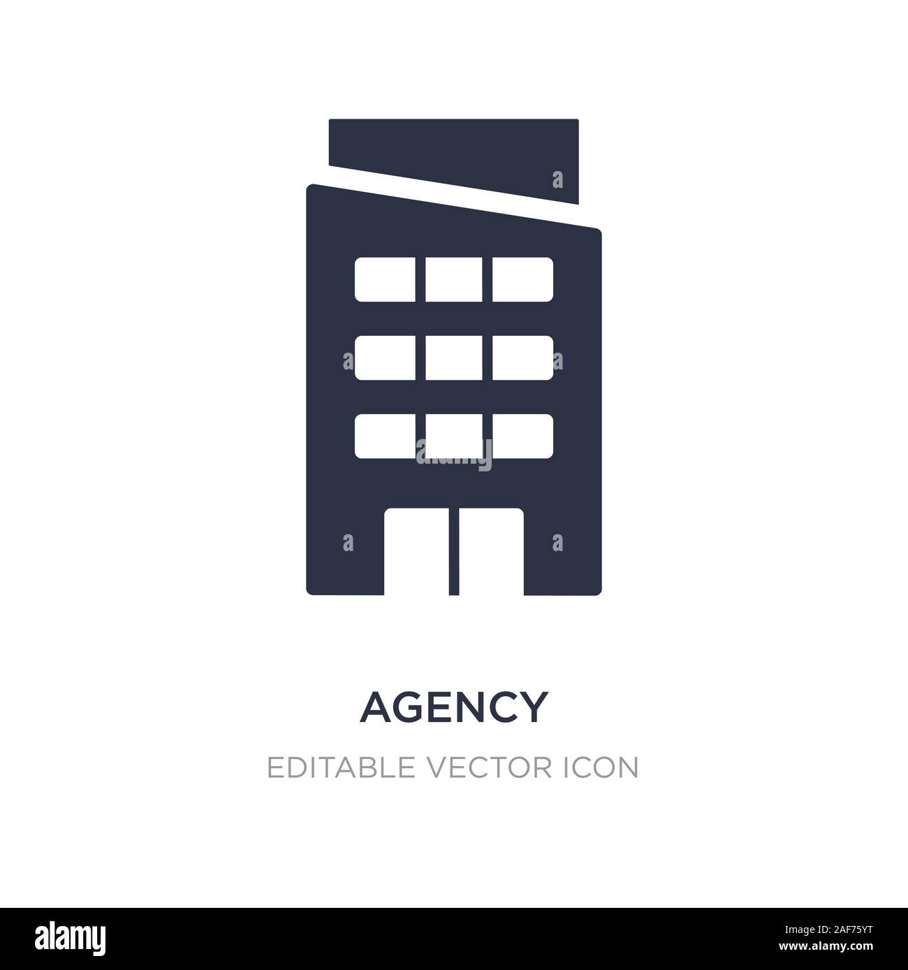 agency icon on white background. Simple element illustration from ...