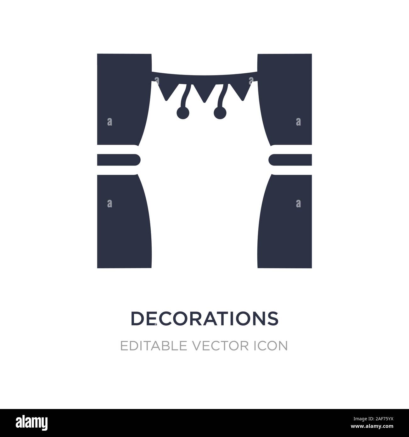 decorations icon on white background. Simple element illustration from ...