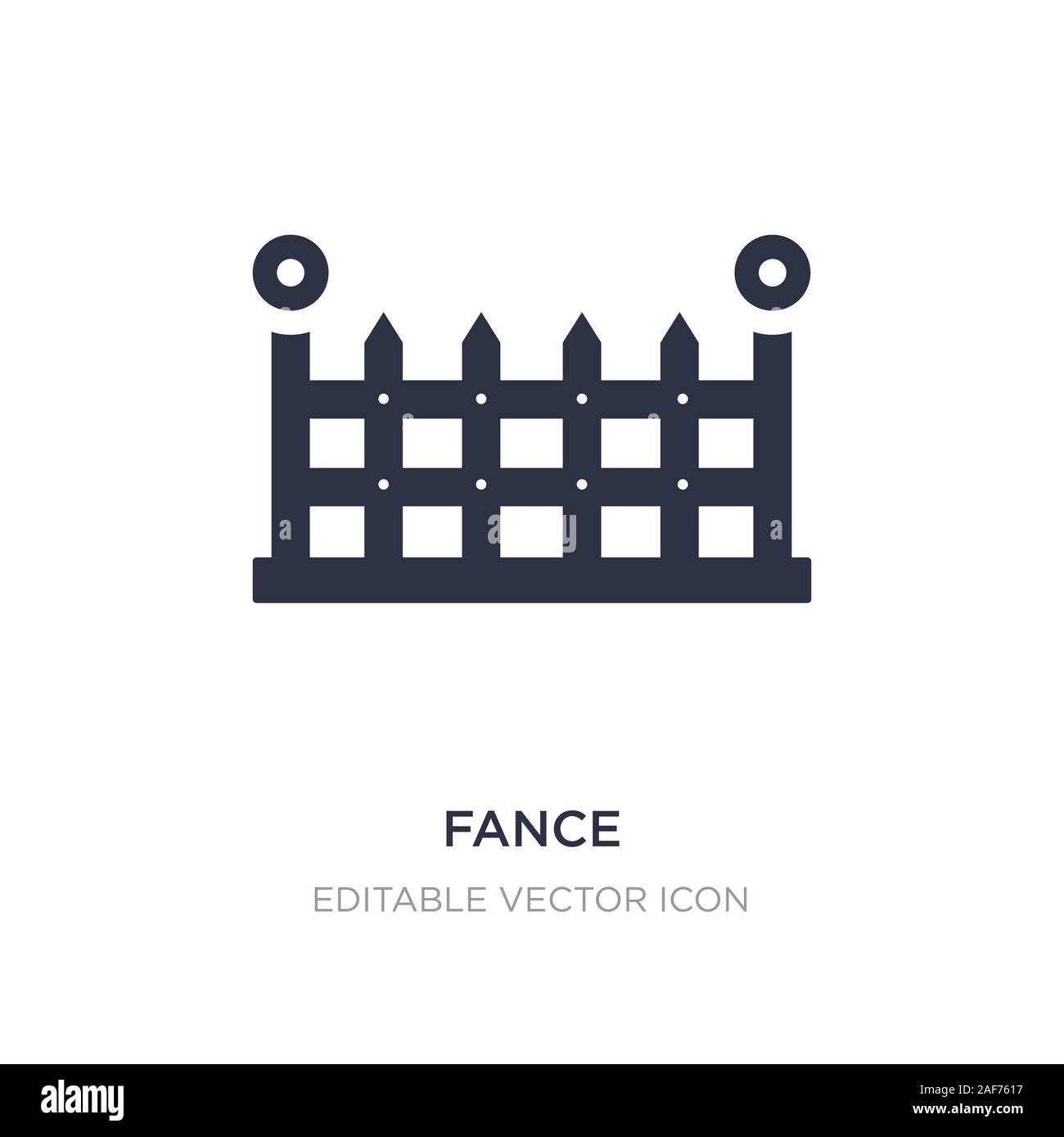 fance icon on white background. Simple element illustration from ...