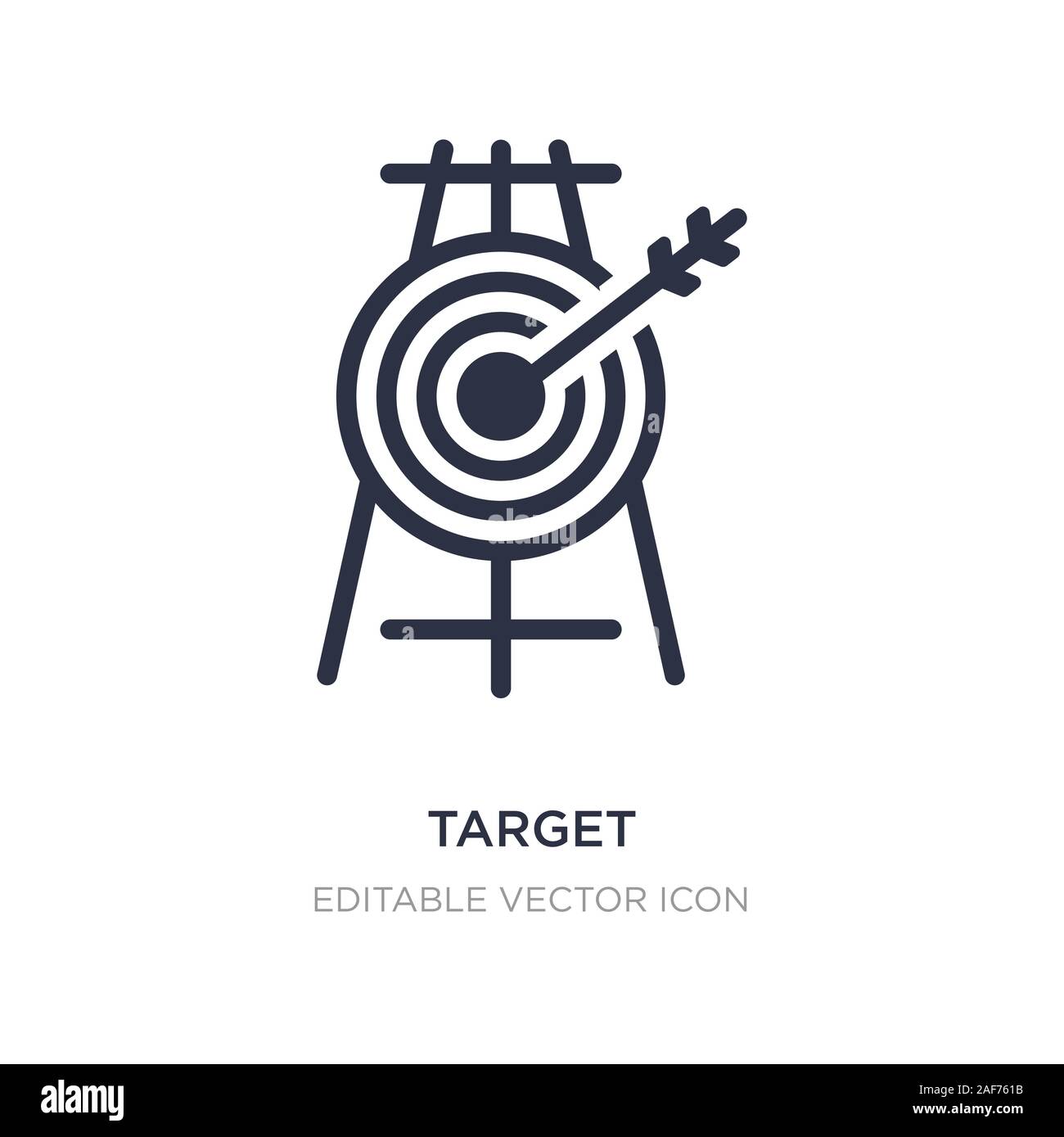 target icon on white background. Simple element illustration from ...