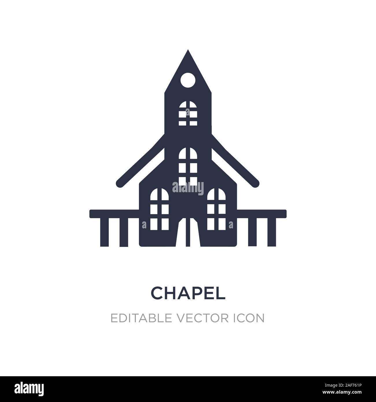 chapel icon on white background. Simple element illustration from ...