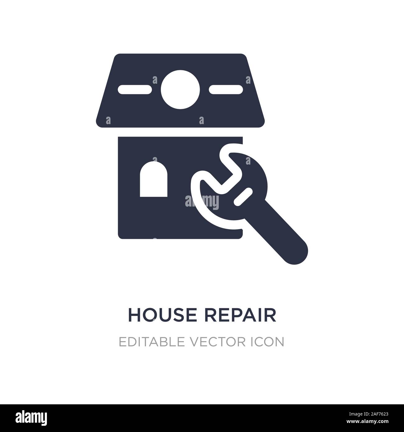 house repair icon on white background. Simple element illustration from ...