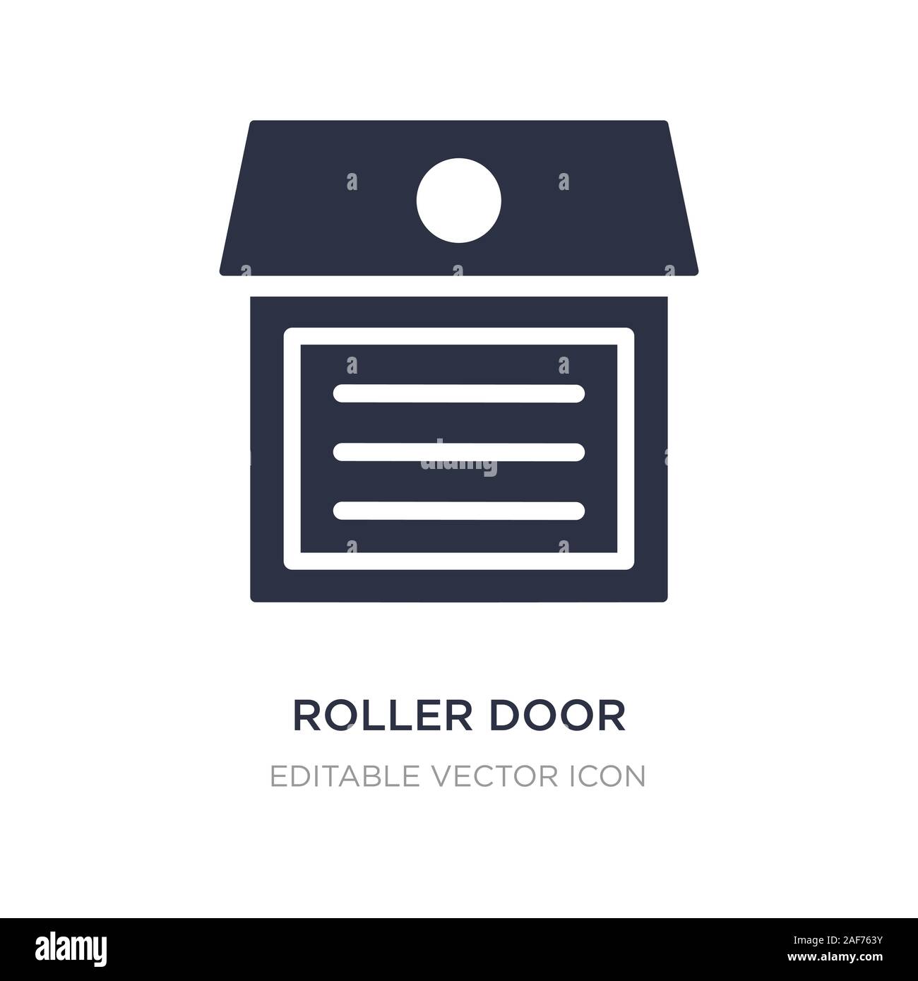 roller door icon on white background. Simple element illustration from ...