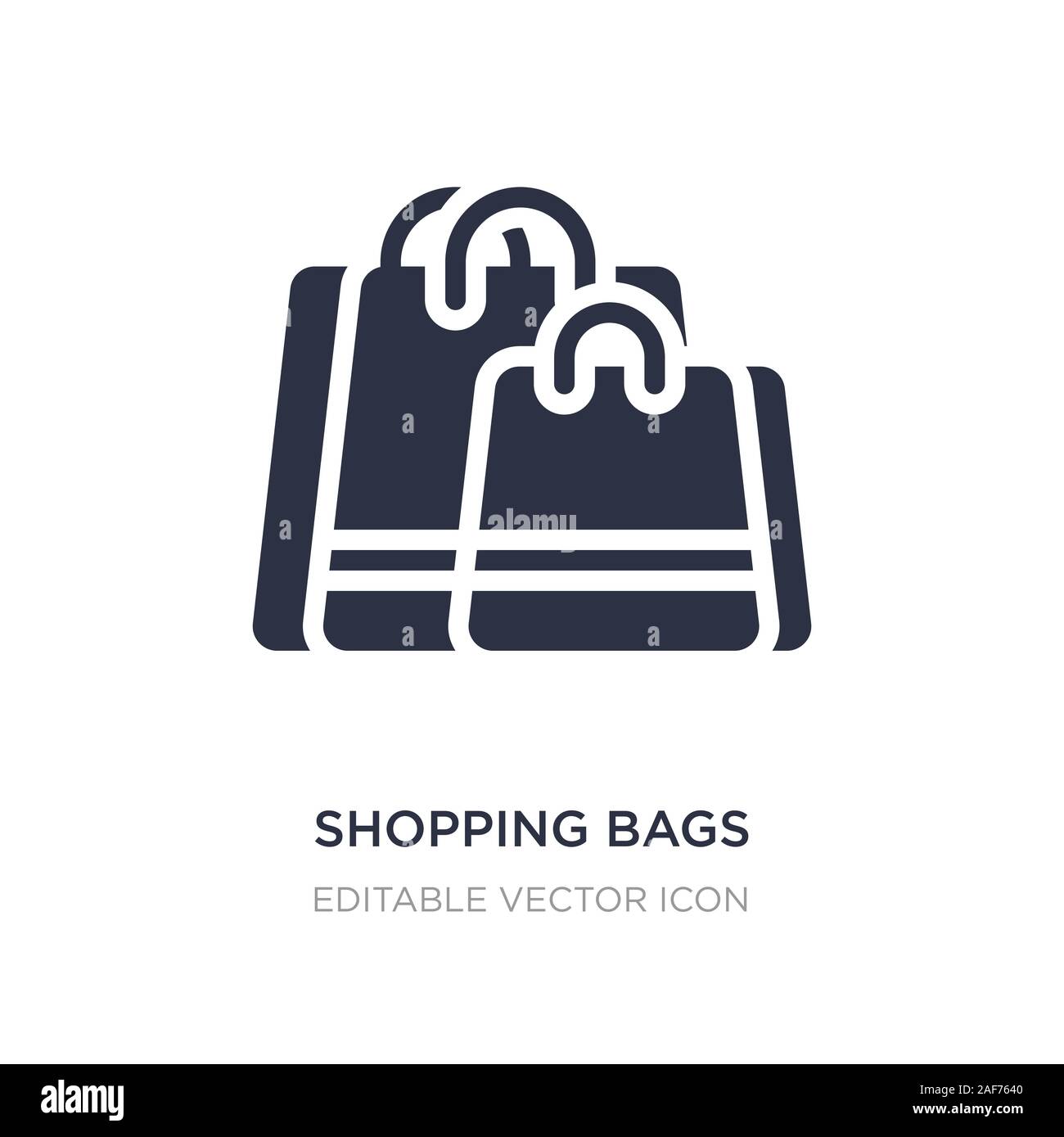 shopping bags icon on white background. Simple element illustration ...