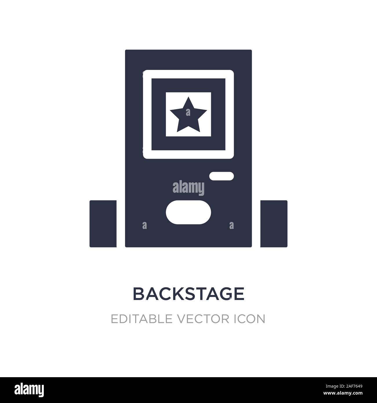 backstage icon on white background. Simple element illustration from ...