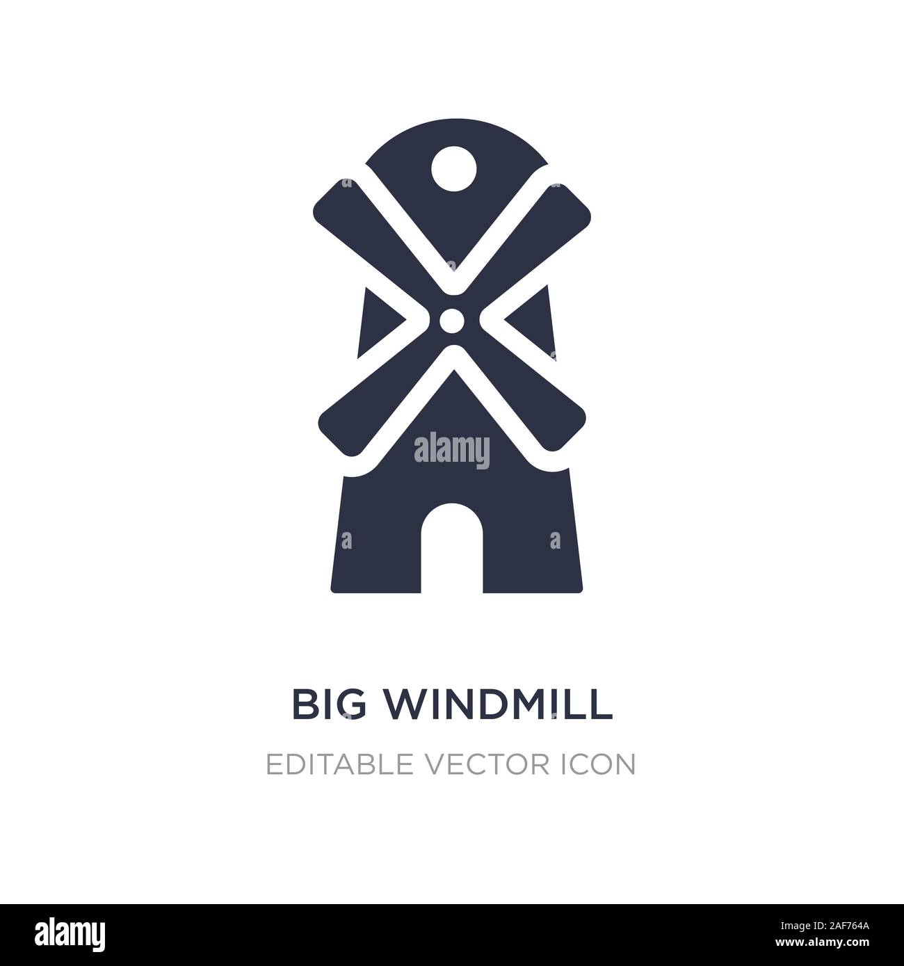 big windmill icon on white background. Simple element illustration from ...