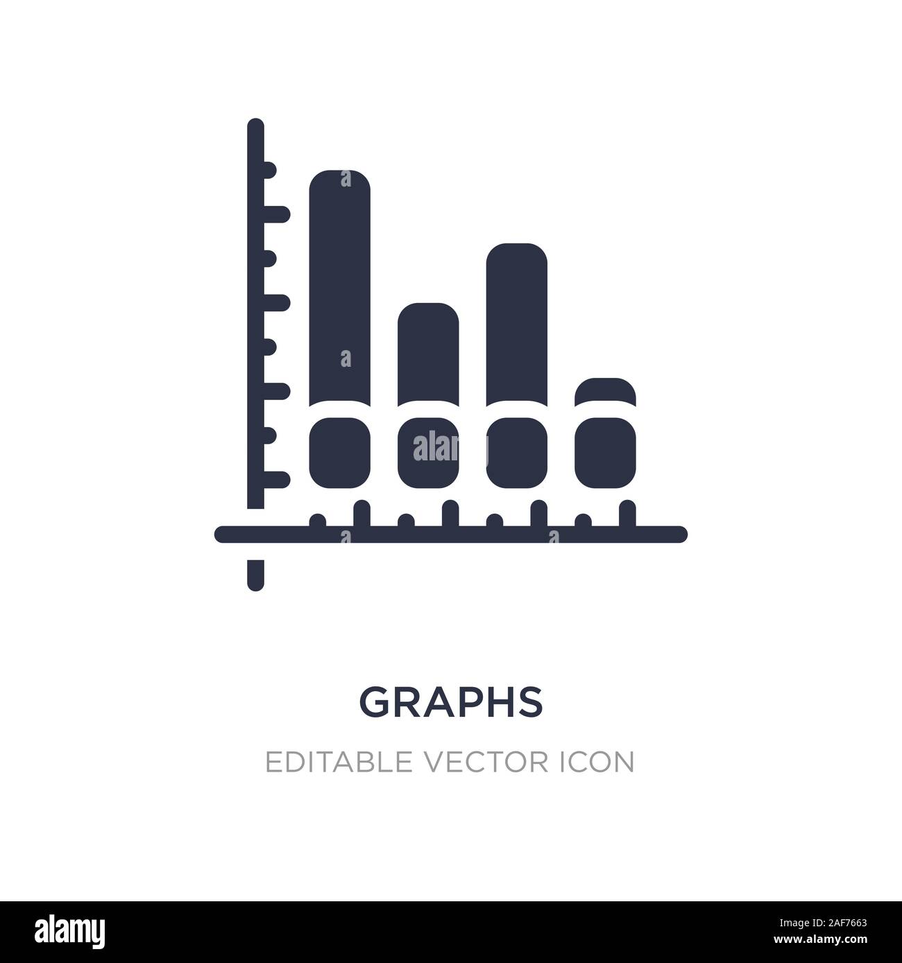 graphs icon on white background. Simple element illustration from ...