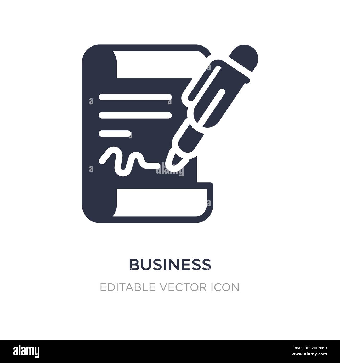 business icon on white background. Simple element illustration from ...