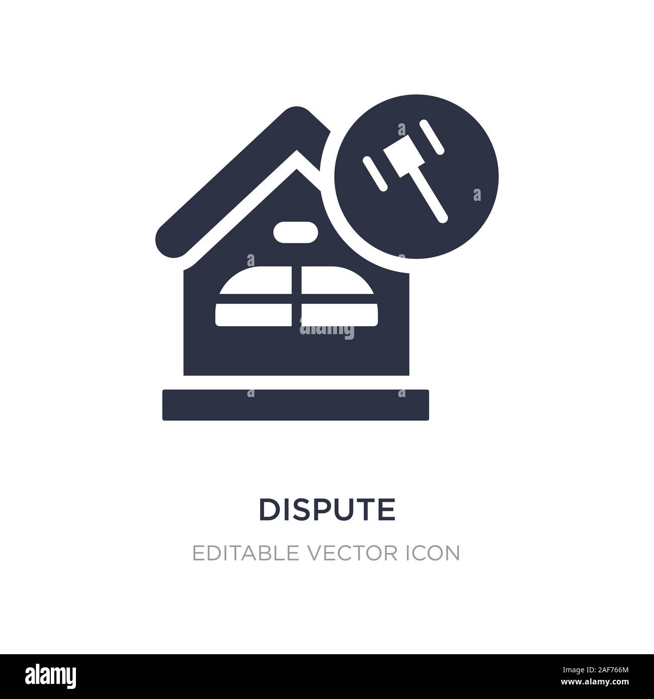dispute icon on white background. Simple element illustration from ...