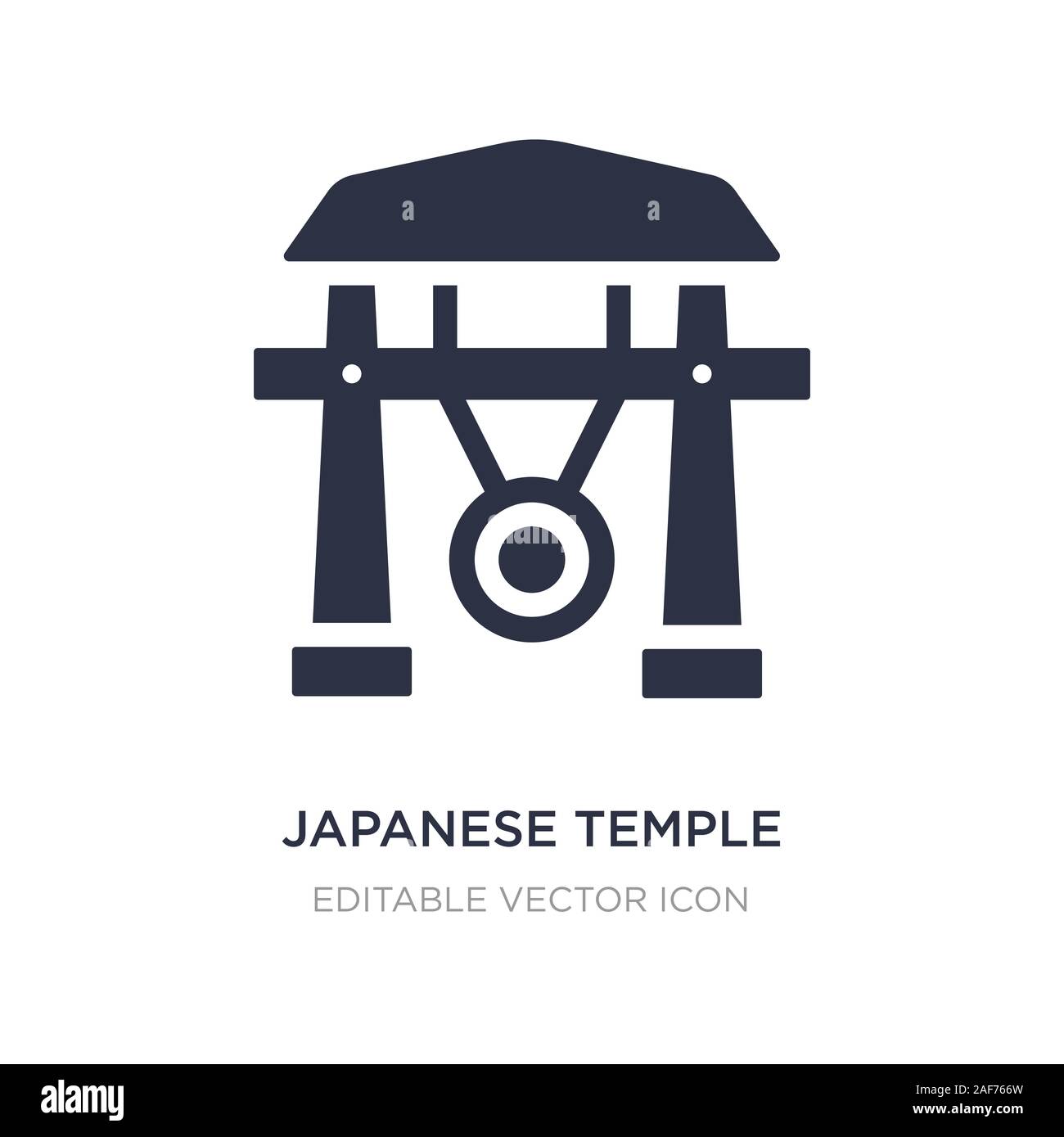 japanese temple icon on white background. Simple element illustration ...