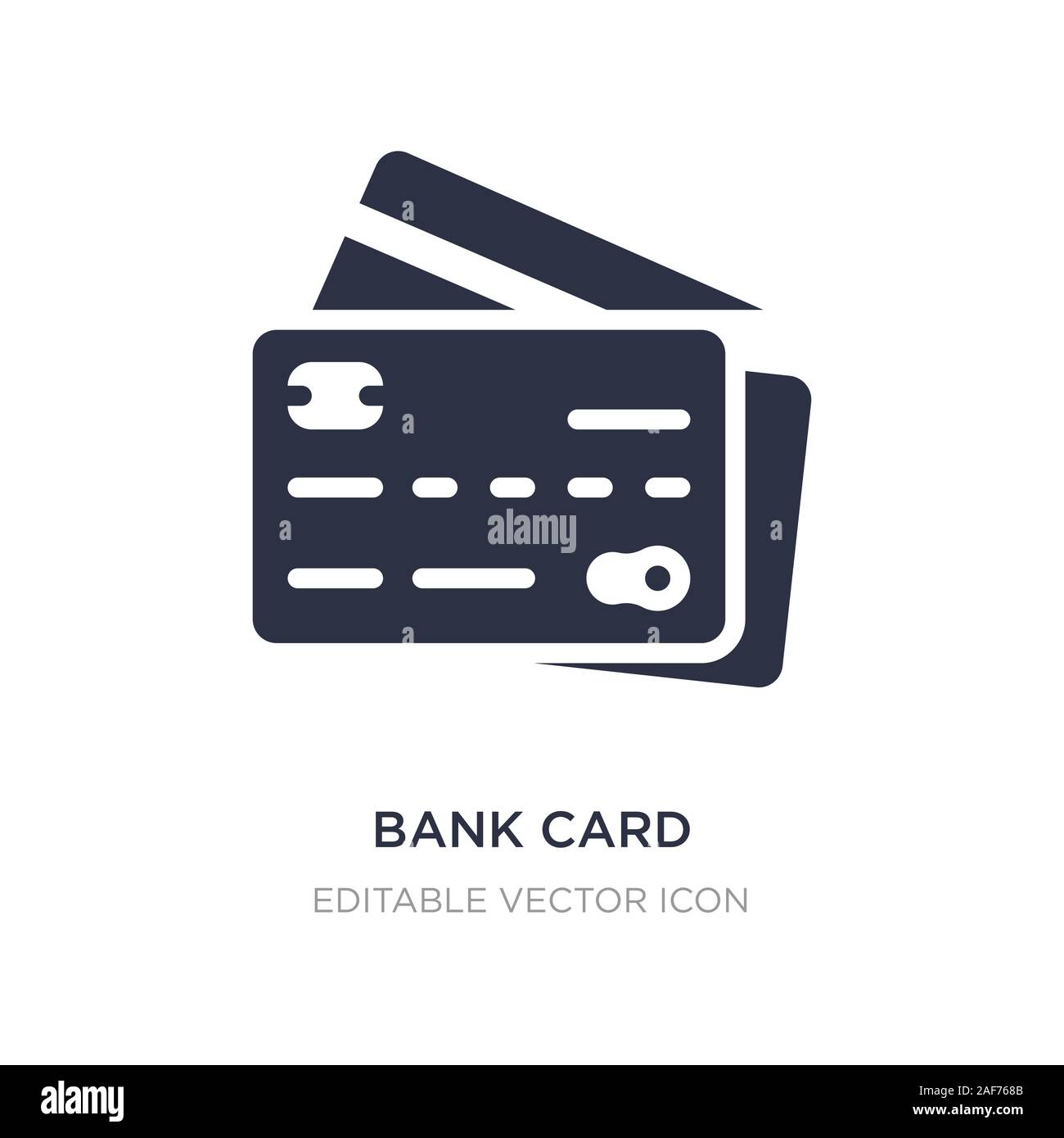 bank card icon on white background. Simple element illustration from ...