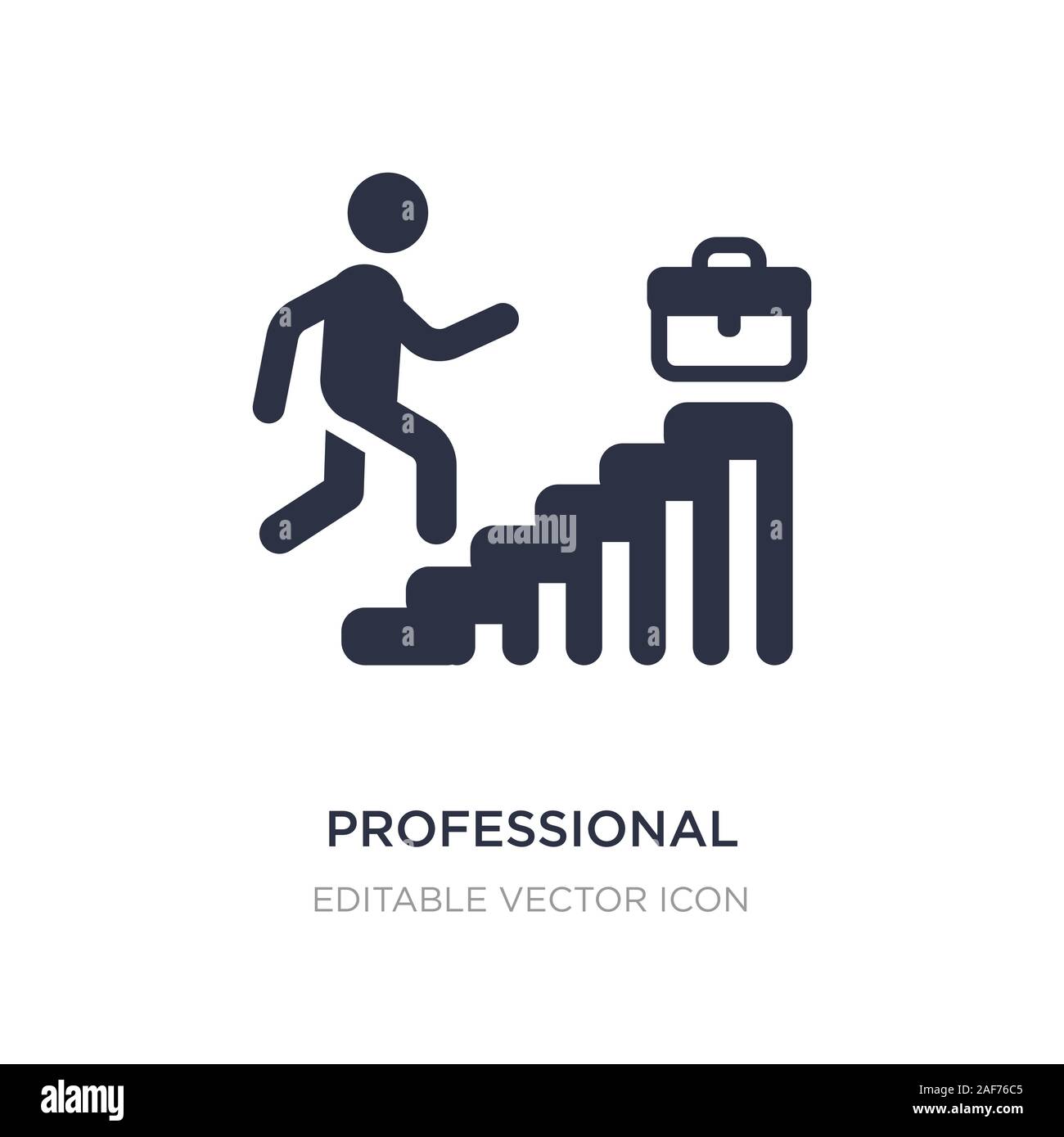 professional advance icon on white background. Simple element ...