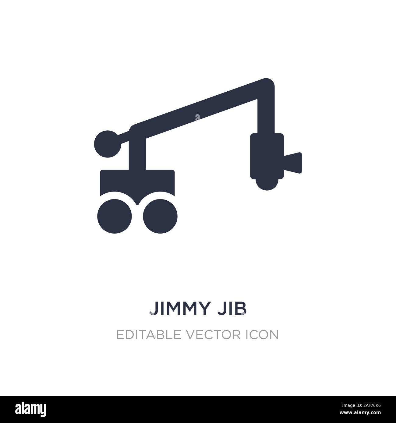 jimmy jib icon on white background. Simple element illustration from ...