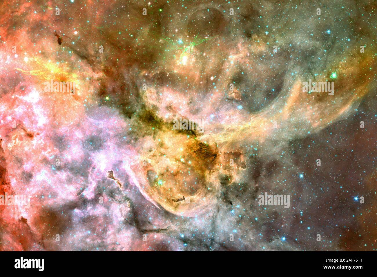 Infinite space with nebulae and stars. Elements of this image furnished ...