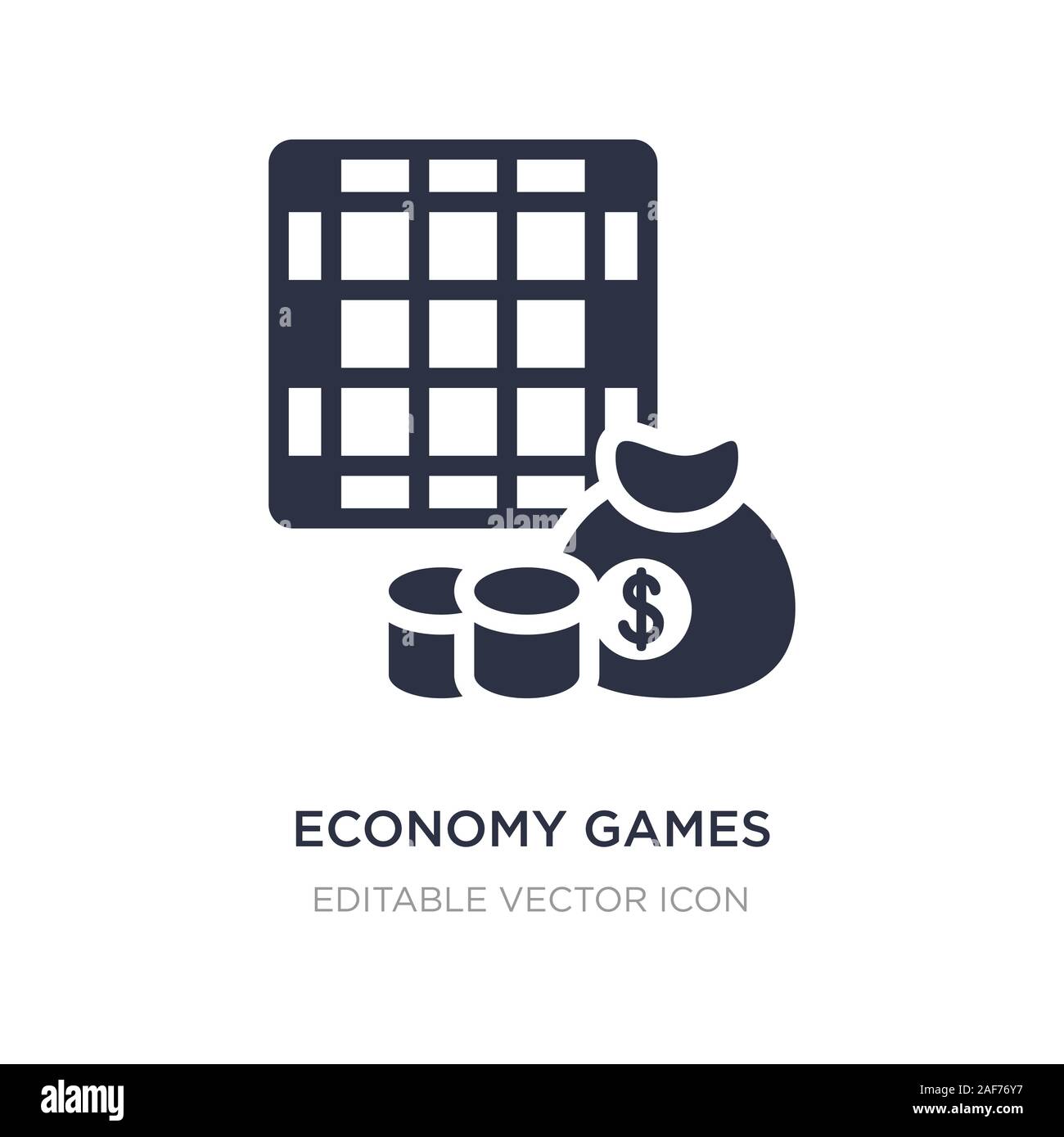 economy games icon on white background. Simple element illustration ...