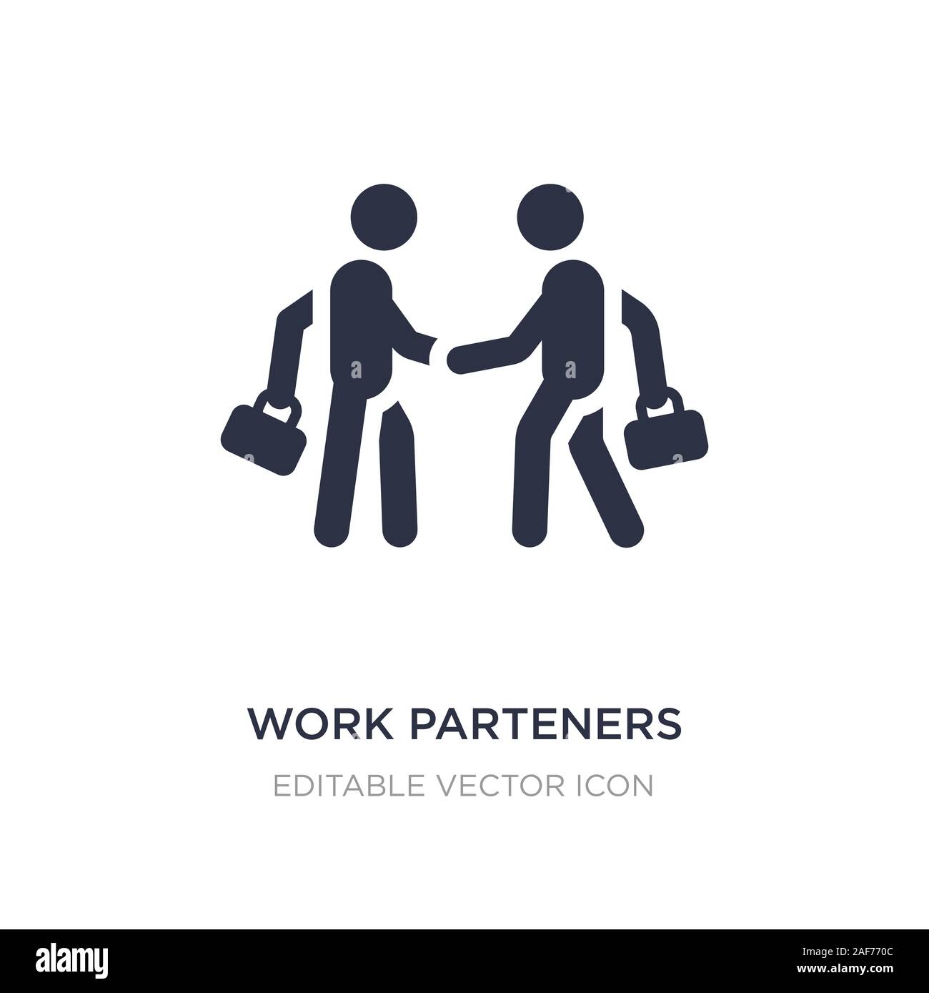 work parteners icon on white background. Simple element illustration ...