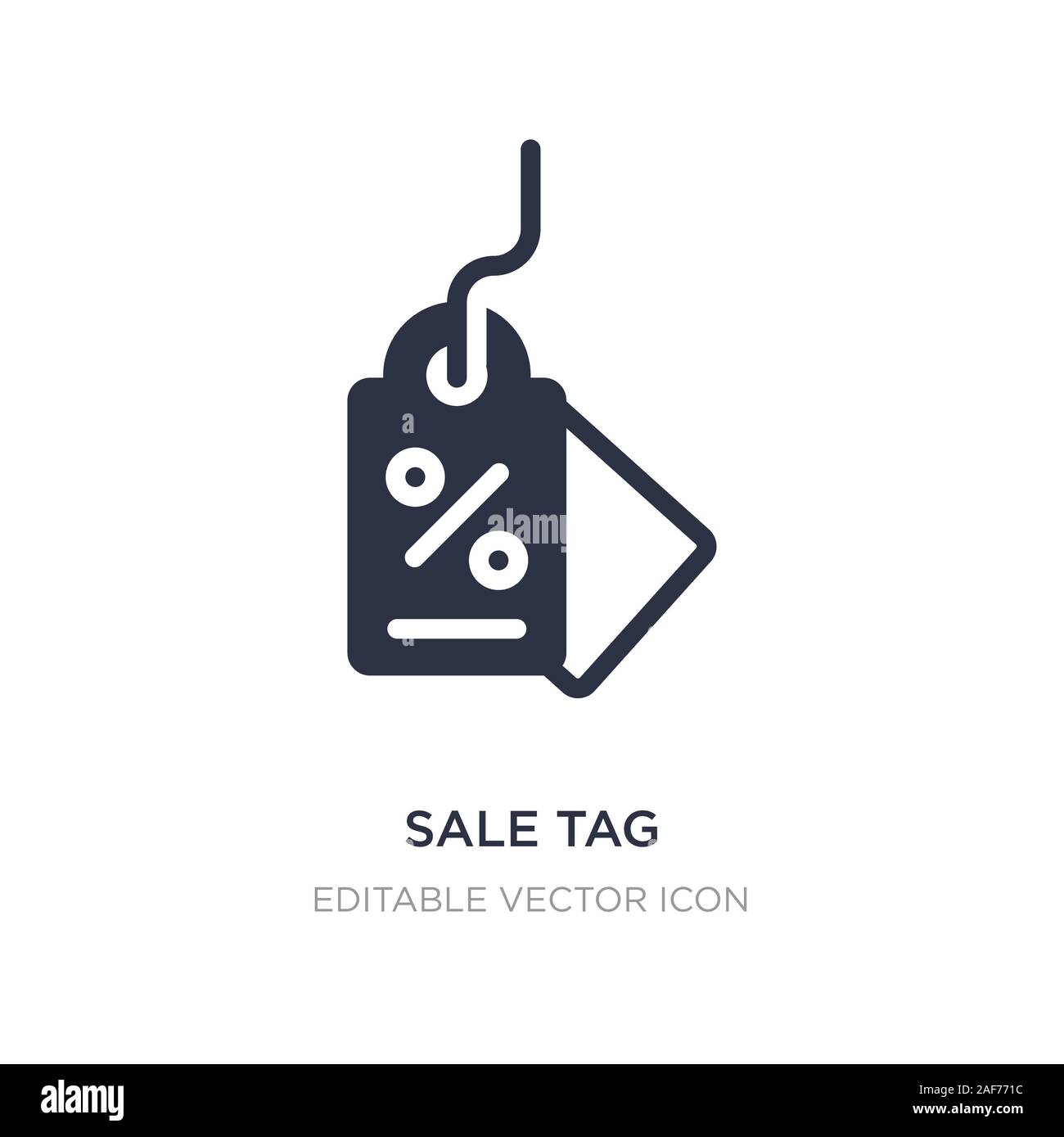 sale tag icon on white background. Simple element illustration from ...