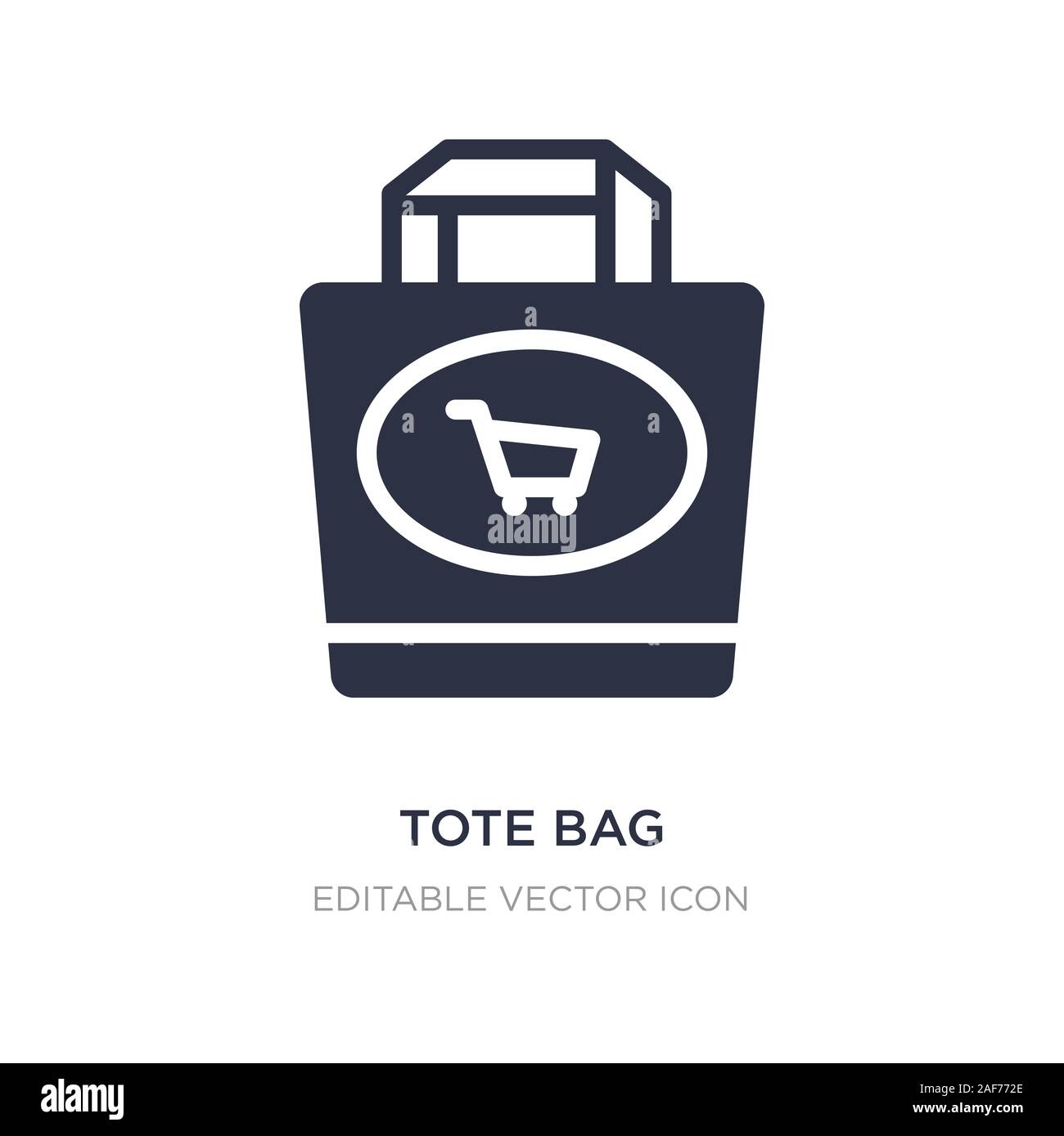 tote bag icon on white background. Simple element illustration from ...
