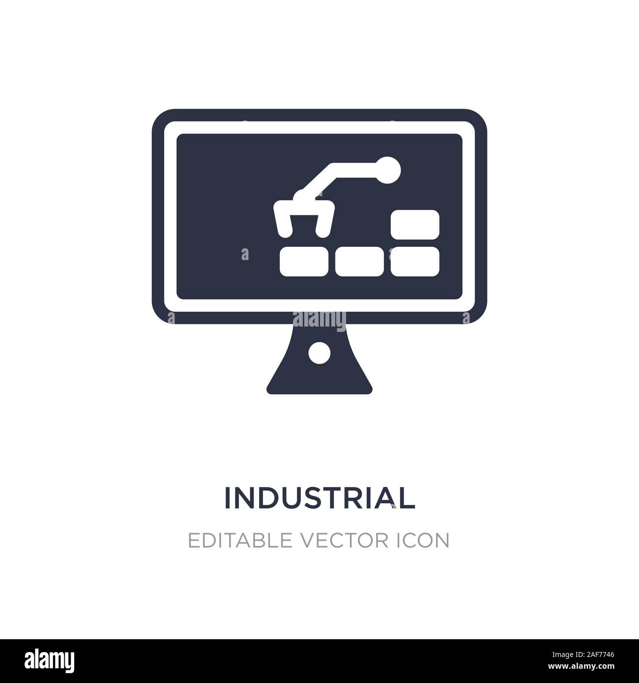 industrial icon on white background. Simple element illustration from ...