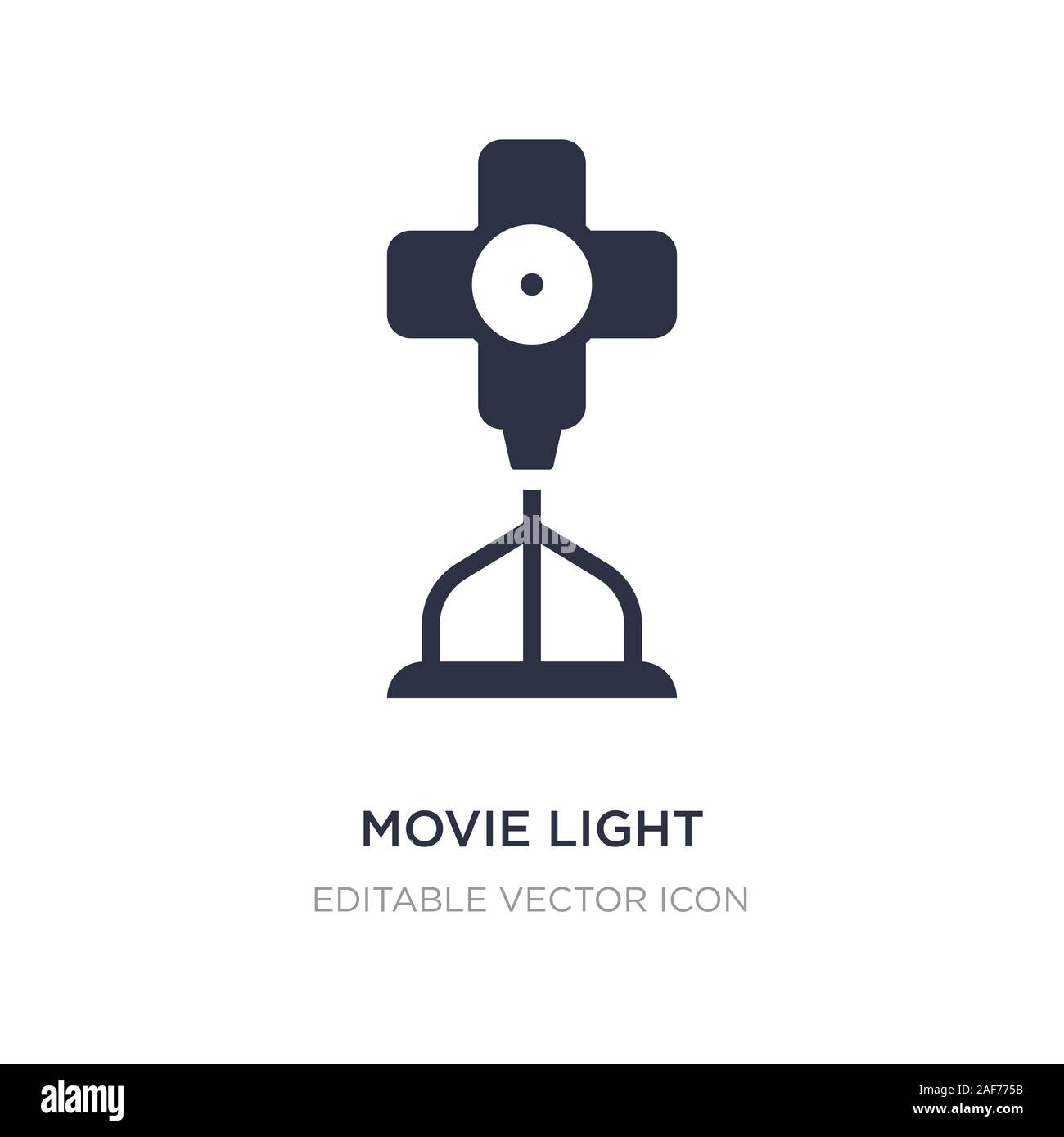 movie light icon on white background. Simple element illustration from ...