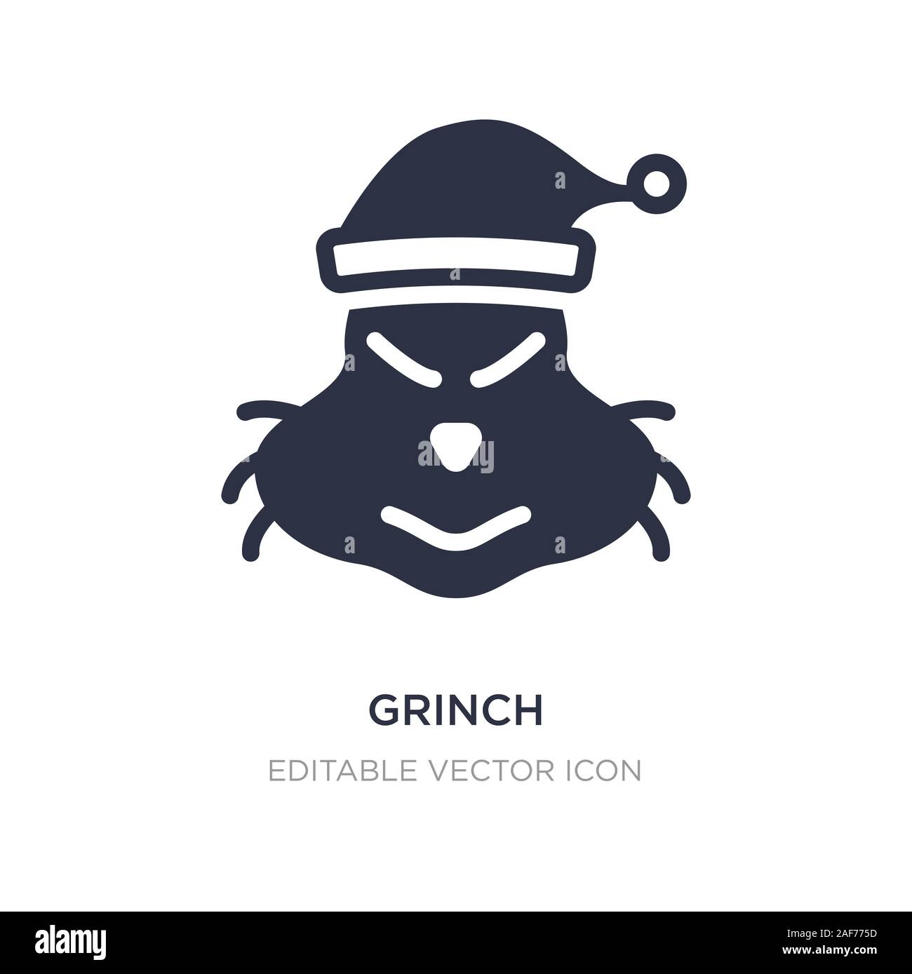 grinch icon on white background. Simple element illustration from ...