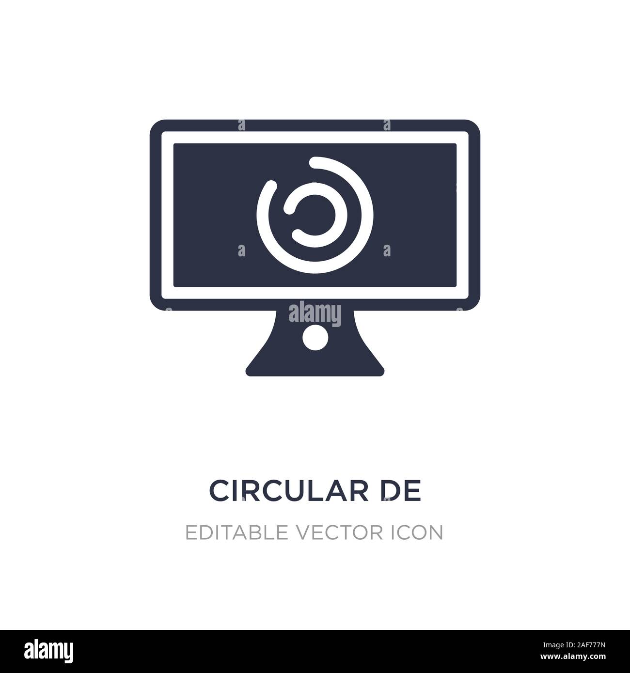circular de icon on white background. Simple element illustration from ...