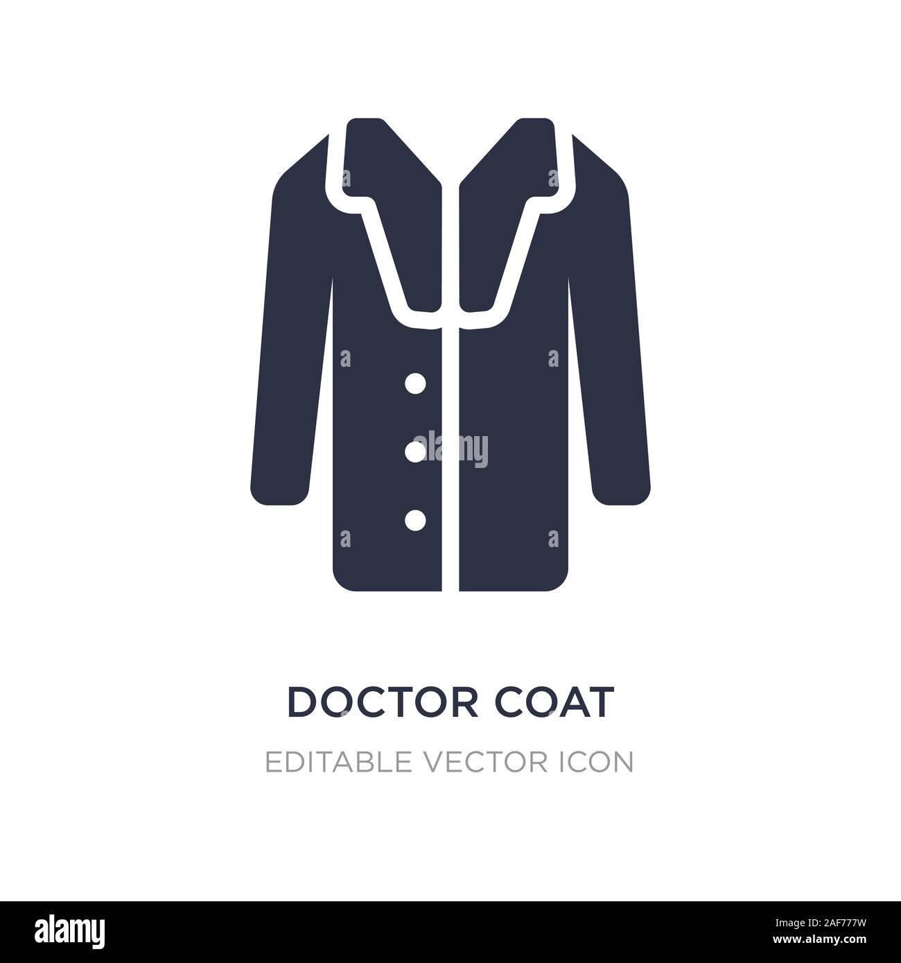 doctor coat icon on white background. Simple element illustration from ...