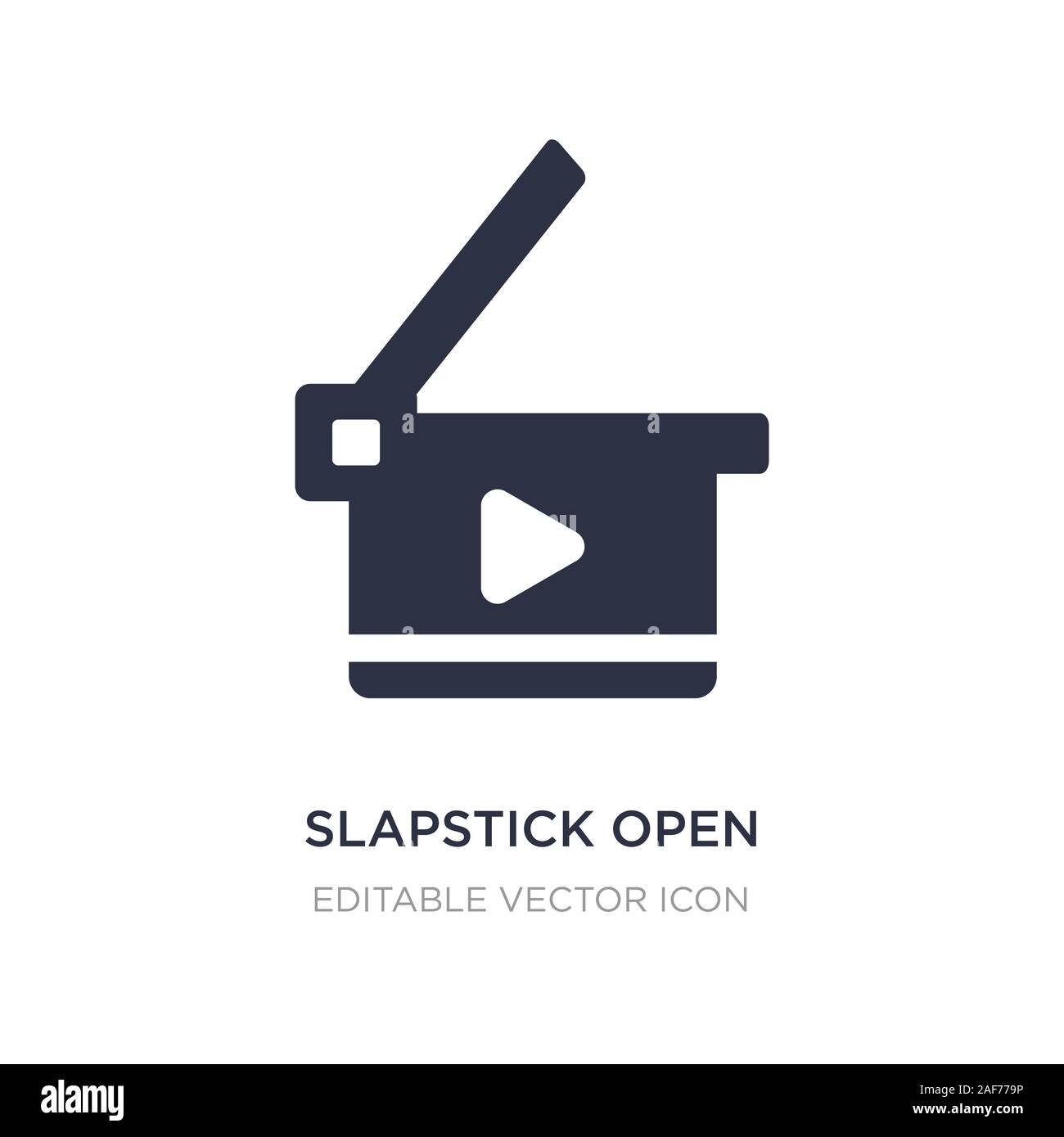 slapstick open icon on white background. Simple element illustration ...