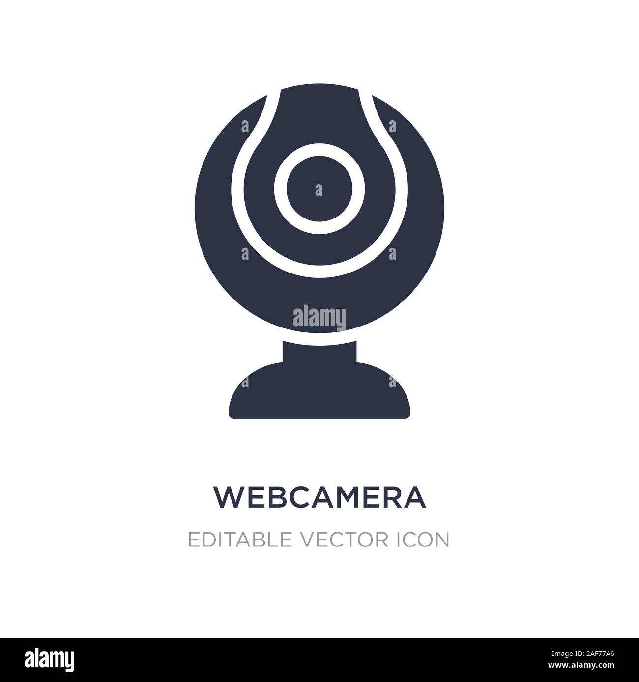 webcamera icon on white background. Simple element illustration from Computer concept. webcamera ...
