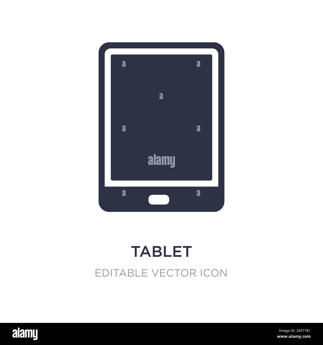 tablet electronic device icon on white background. Simple element ...