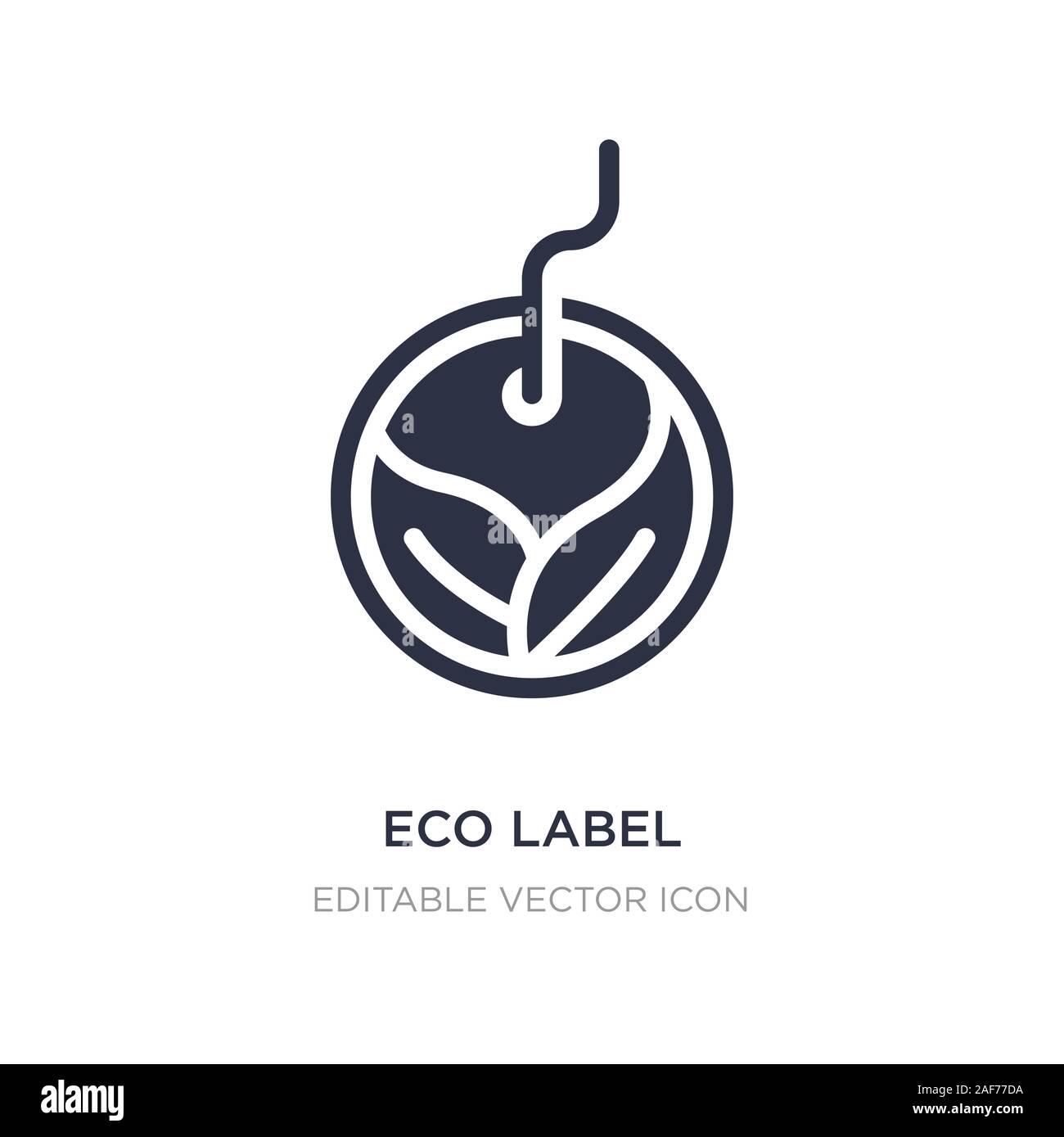 eco label icon on white background. Simple element illustration from ...