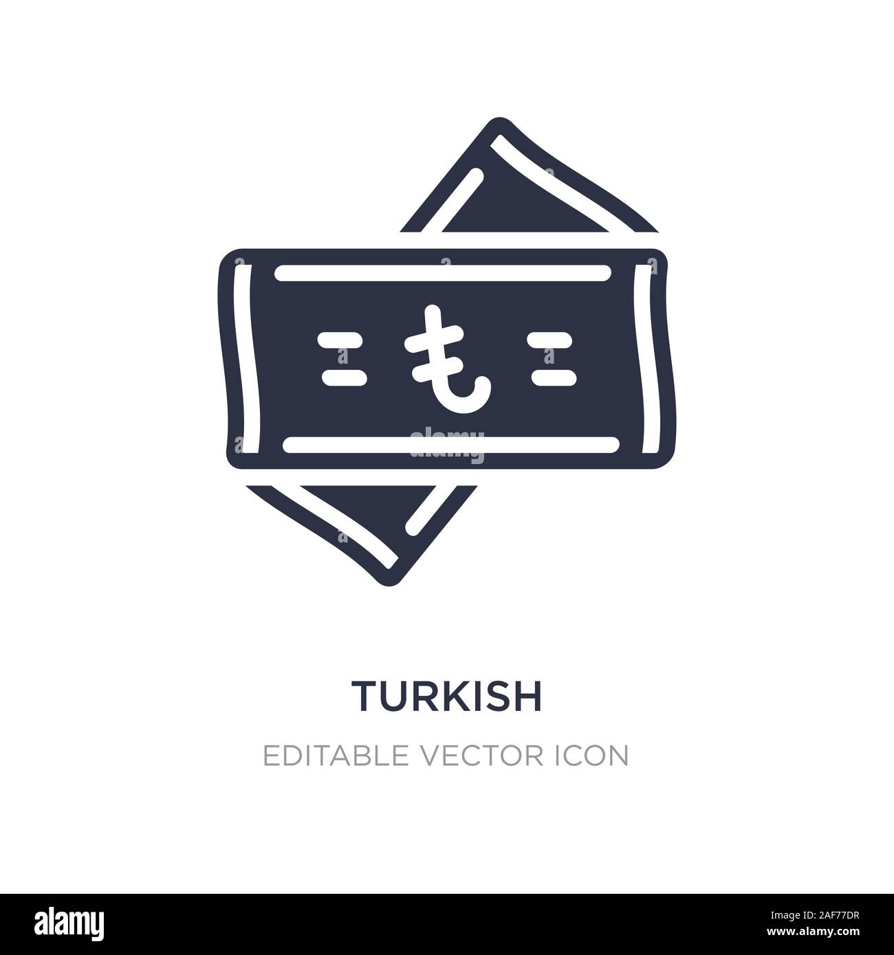 turkish icon on white background. Simple element illustration from ...