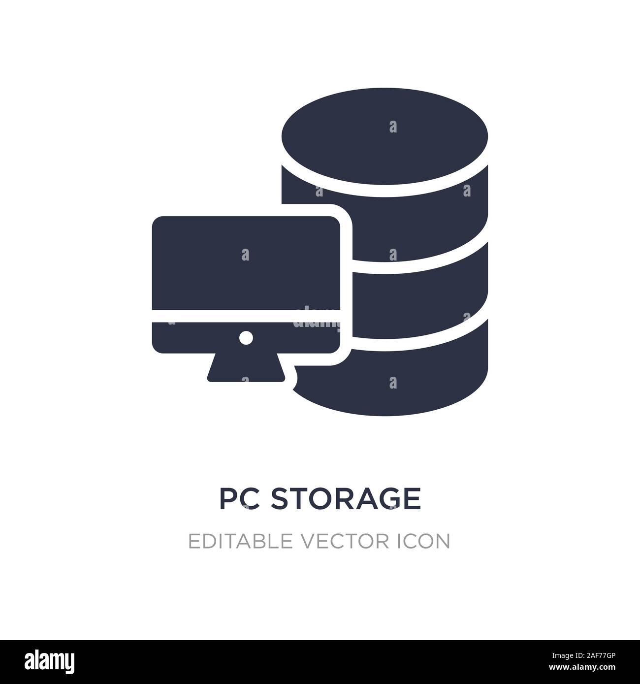 pc storage icon on white background. Simple element illustration from ... pc storage icon on white background. Simple element illustration from ...
