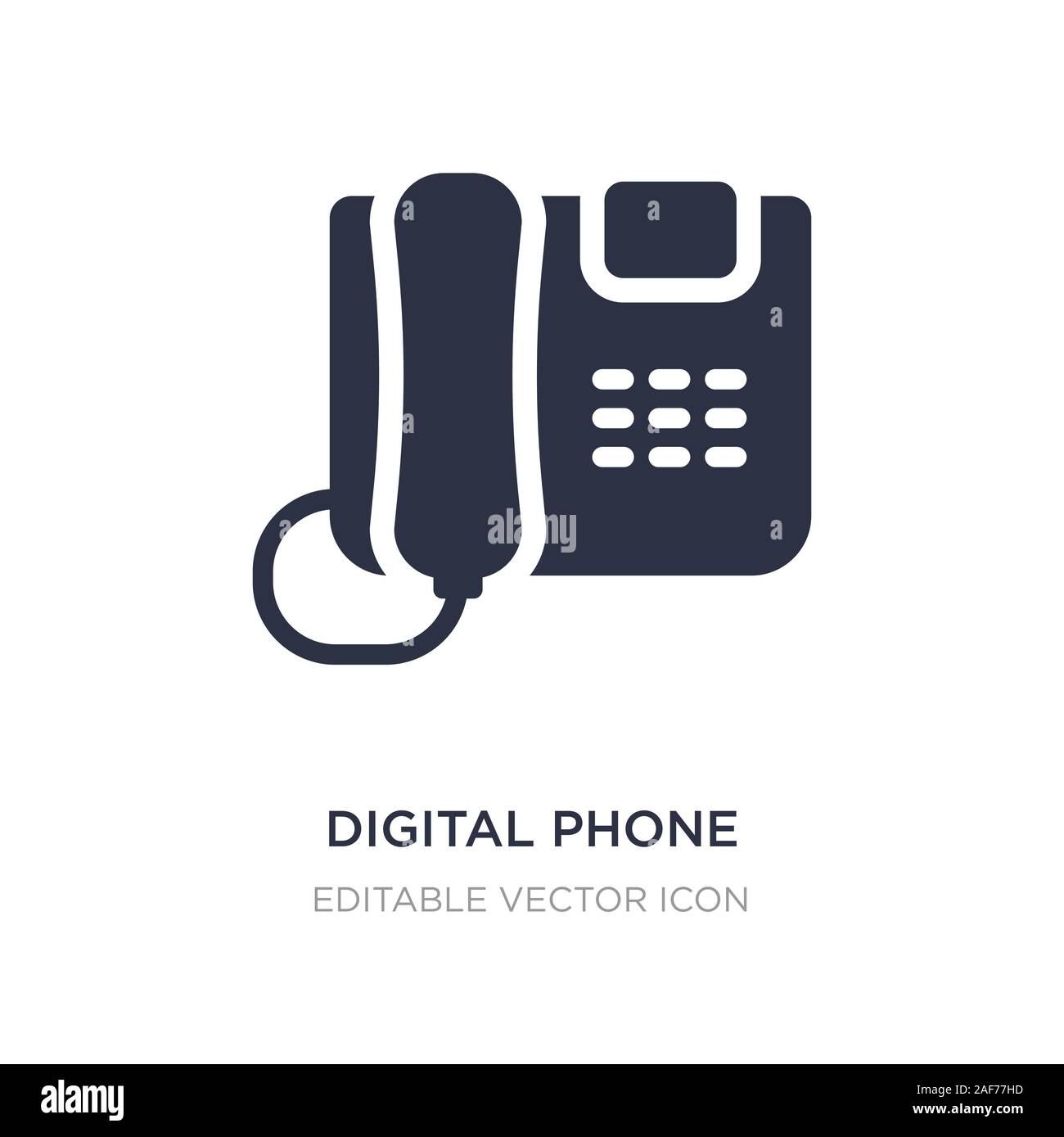 digital phone icon on white background. Simple element illustration ...