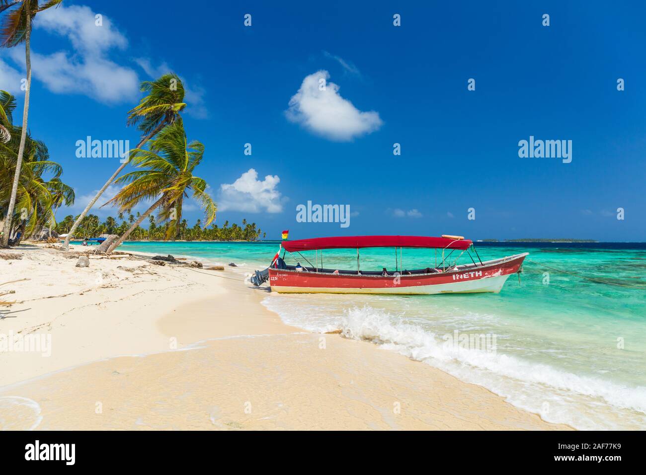 Beaches of San Blas Islands Panama Stock Photo - Alamy