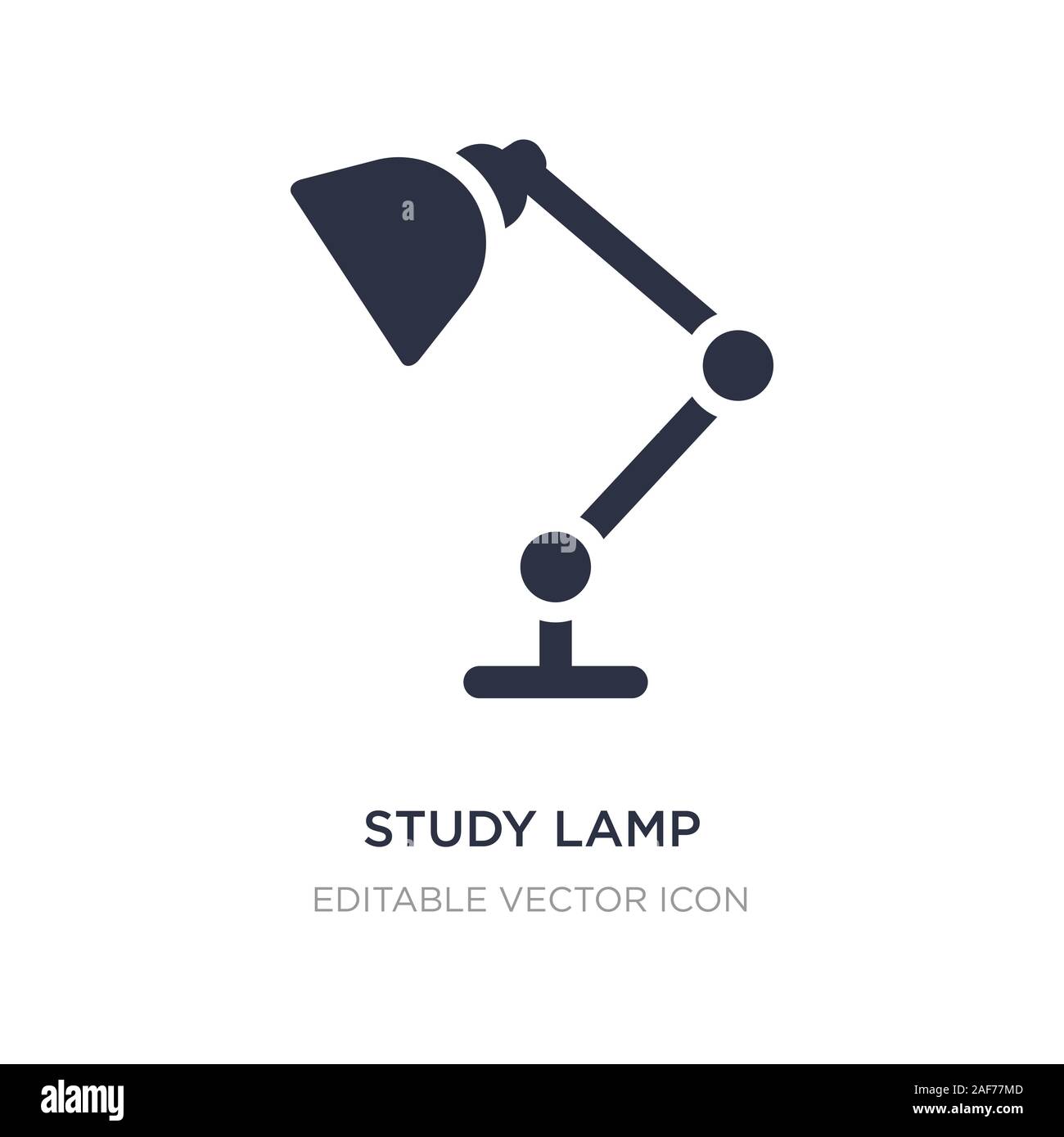 study lamp icon on white background. Simple element illustration from ...