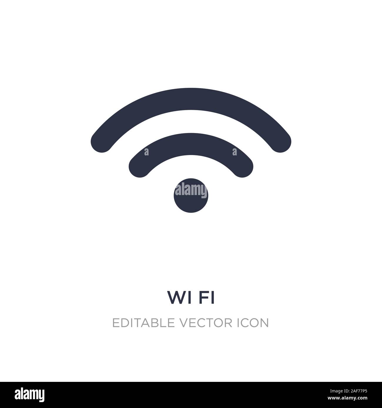 wi fi icon on white background. Simple element illustration from ...