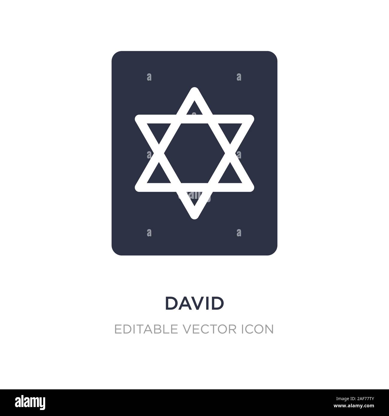 david icon on white background. Simple element illustration from ...