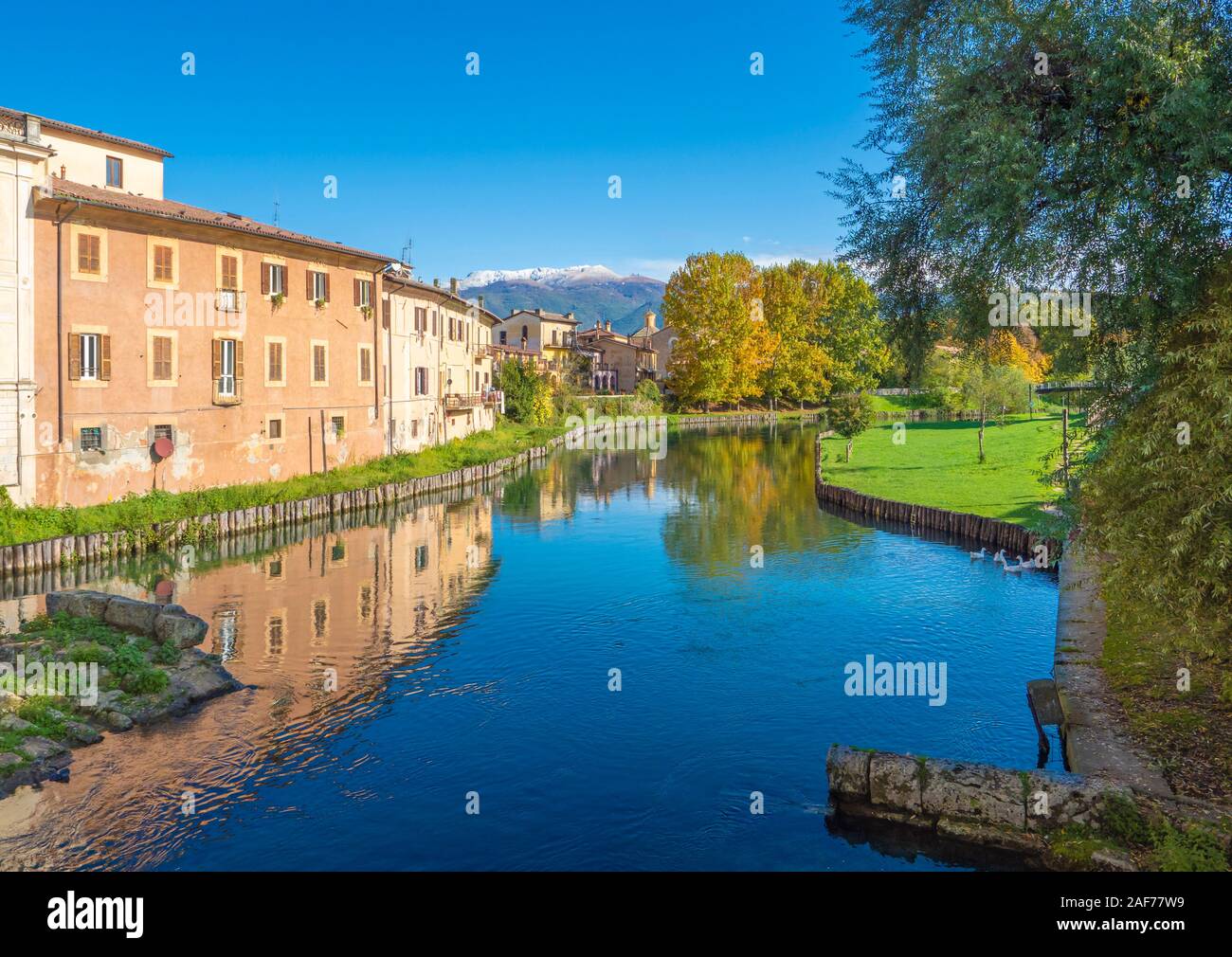 Rieti (Italy) - The historic center of the Sabina's provincial capital ...