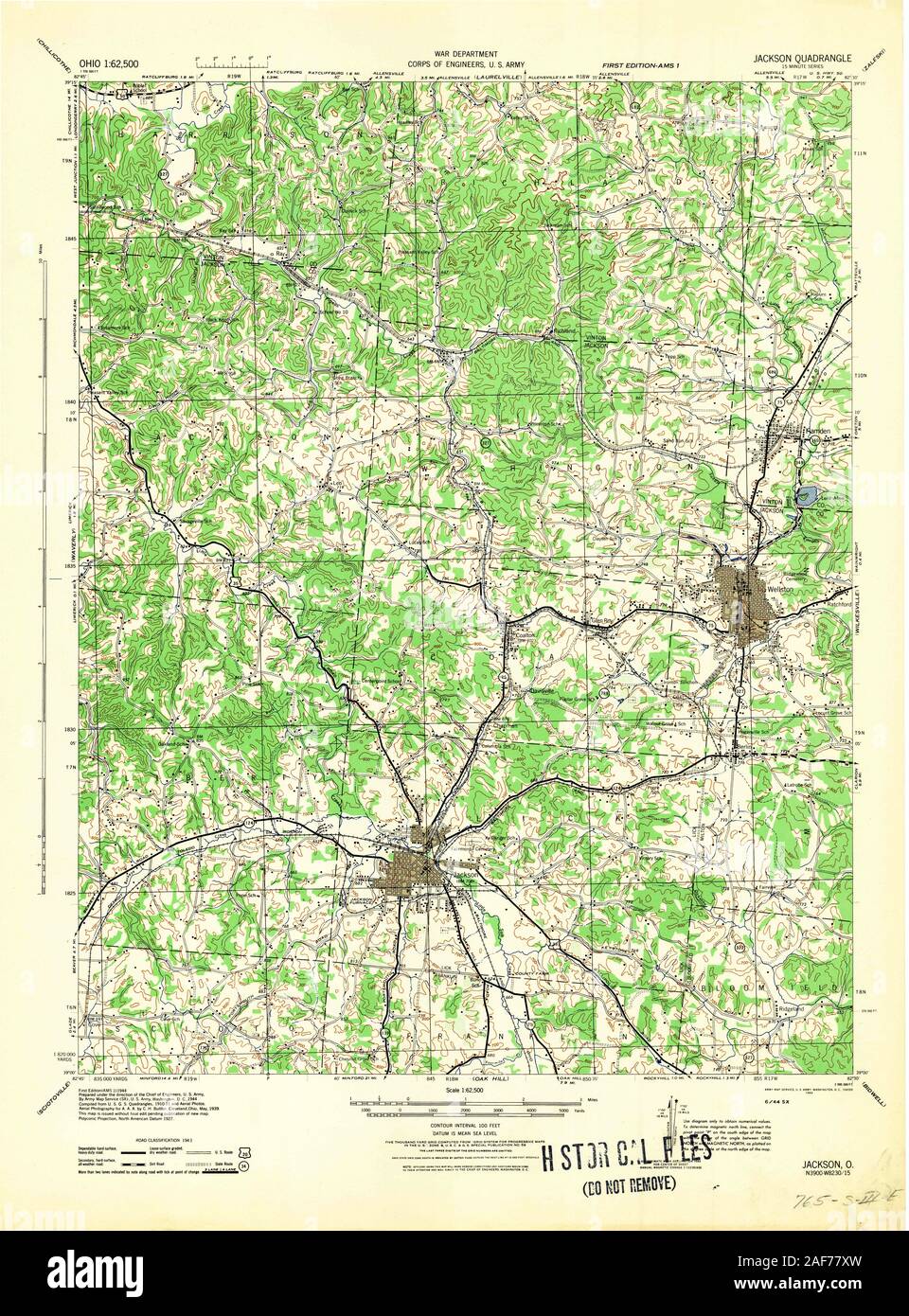 Jackson ohio map hi-res stock photography and images - Alamy