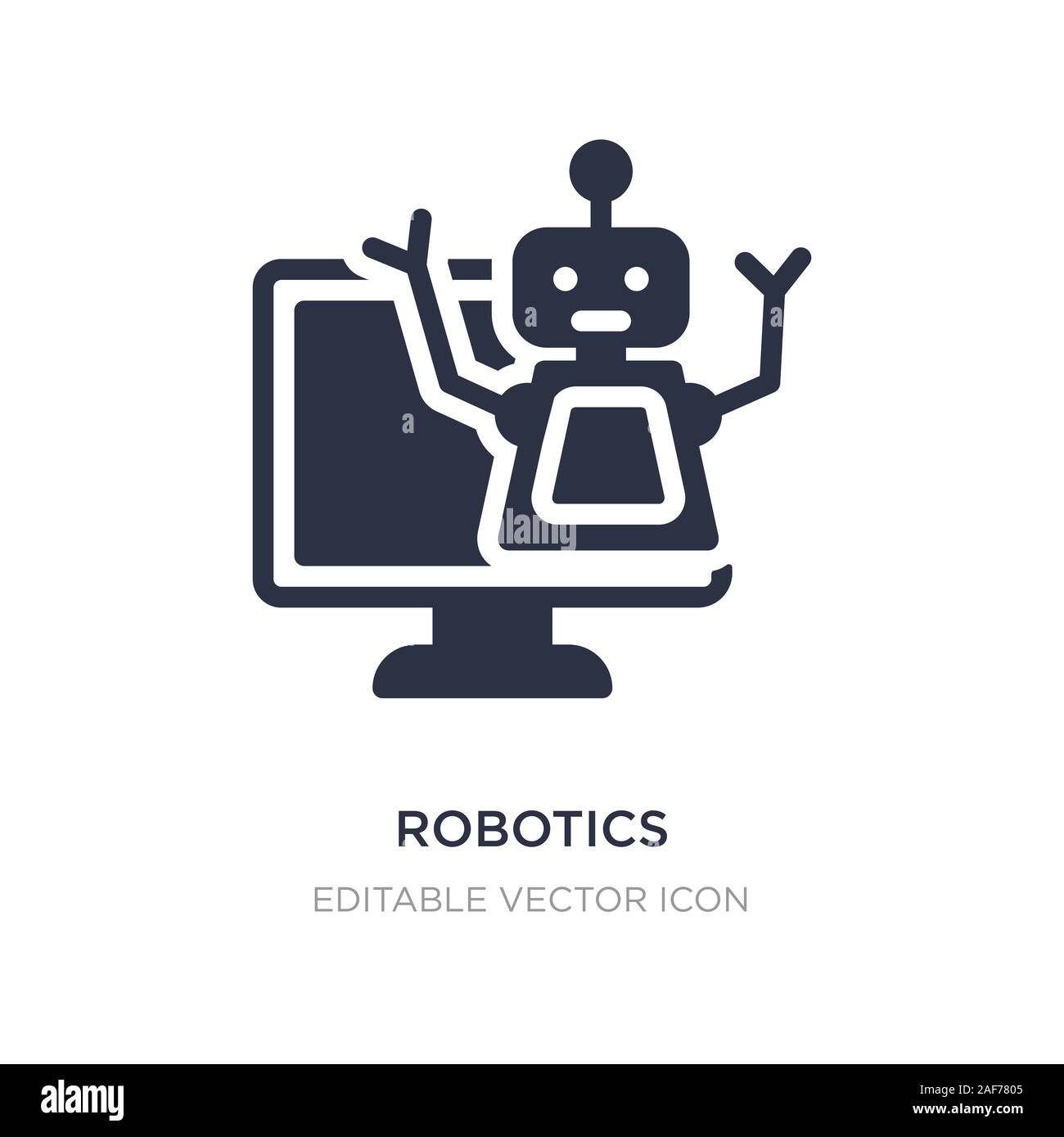 robotics icon on white background. Simple element illustration from ...