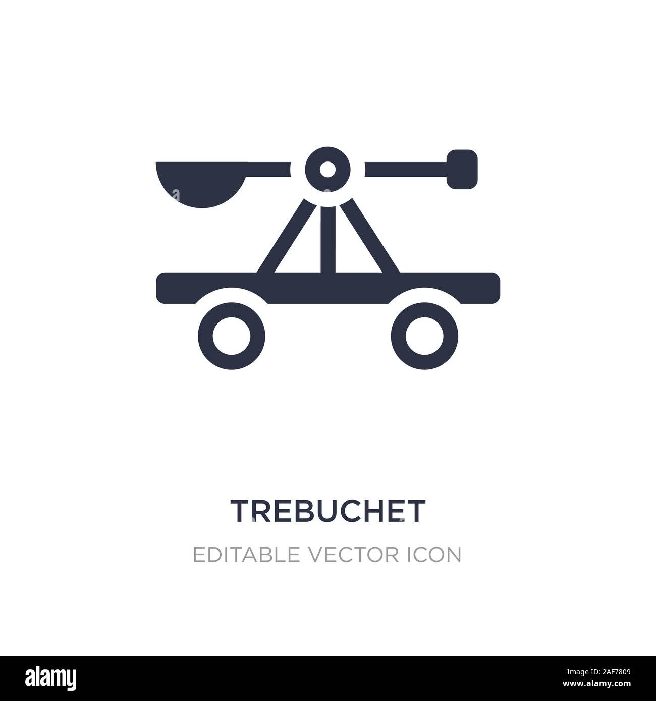 trebuchet icon on white background. Simple element illustration from ...